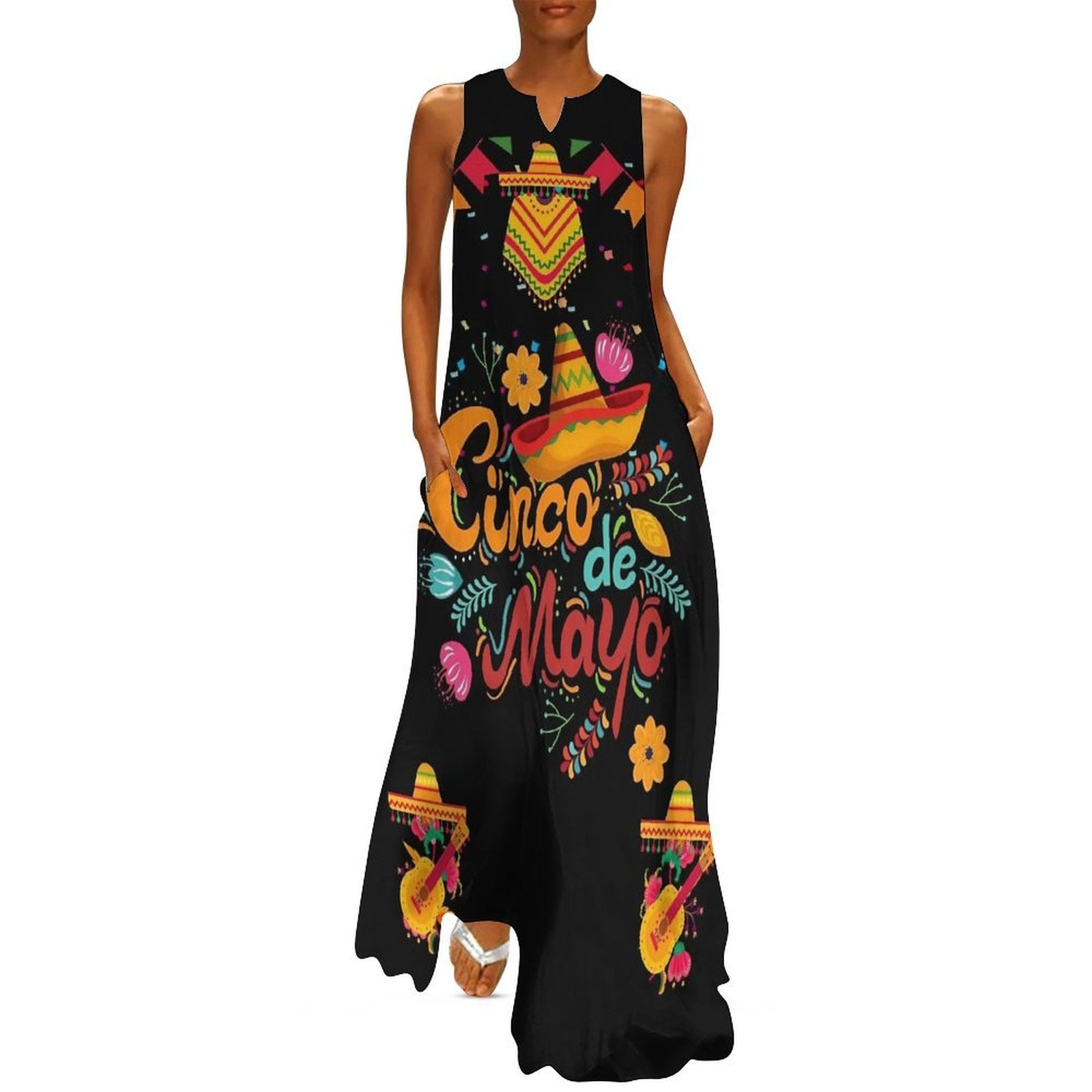 Fiesta Squad Cinco De Mayo Long Dress Women's summer dress women's ...