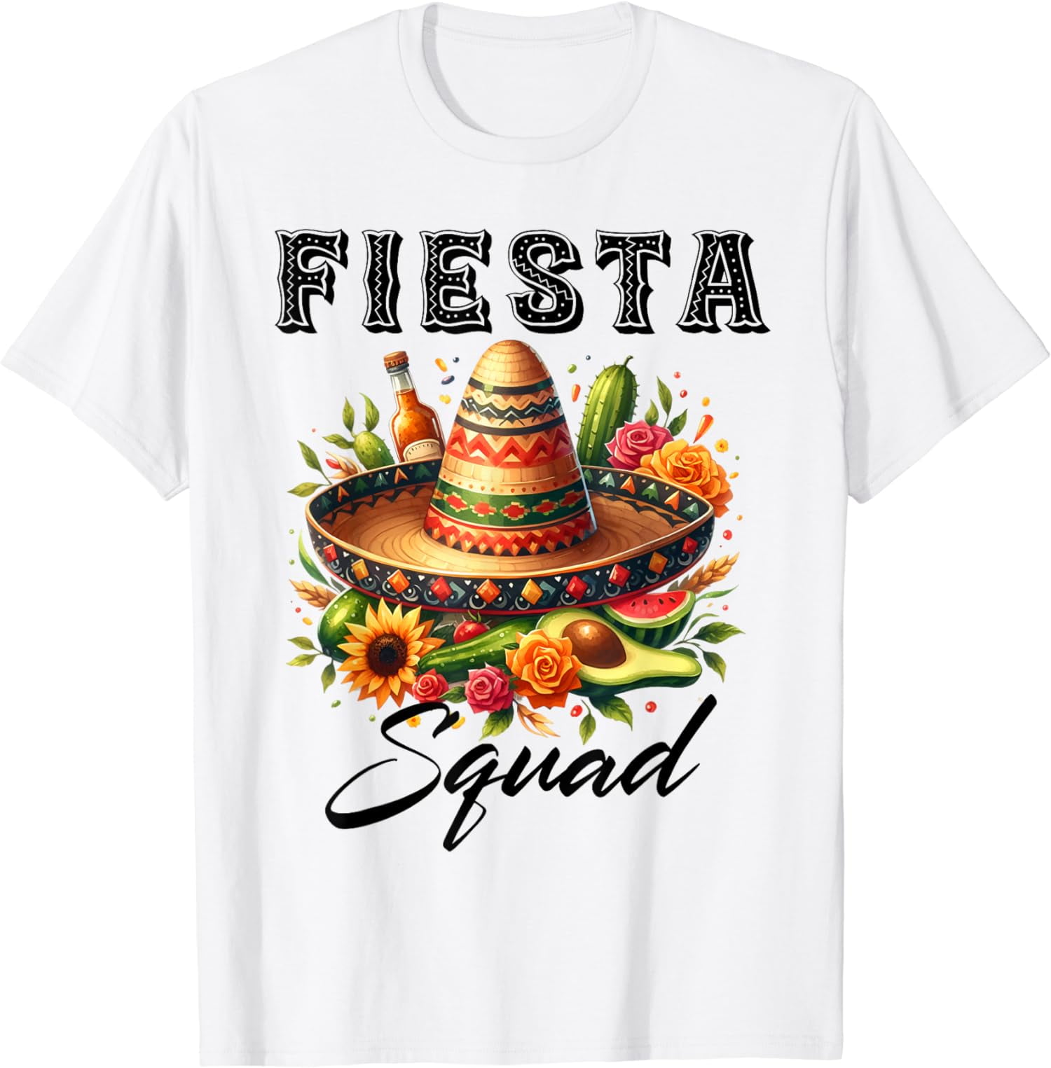 Fiesta Squad For Mexican Party and friends Carnival Matching T-Shirt ...