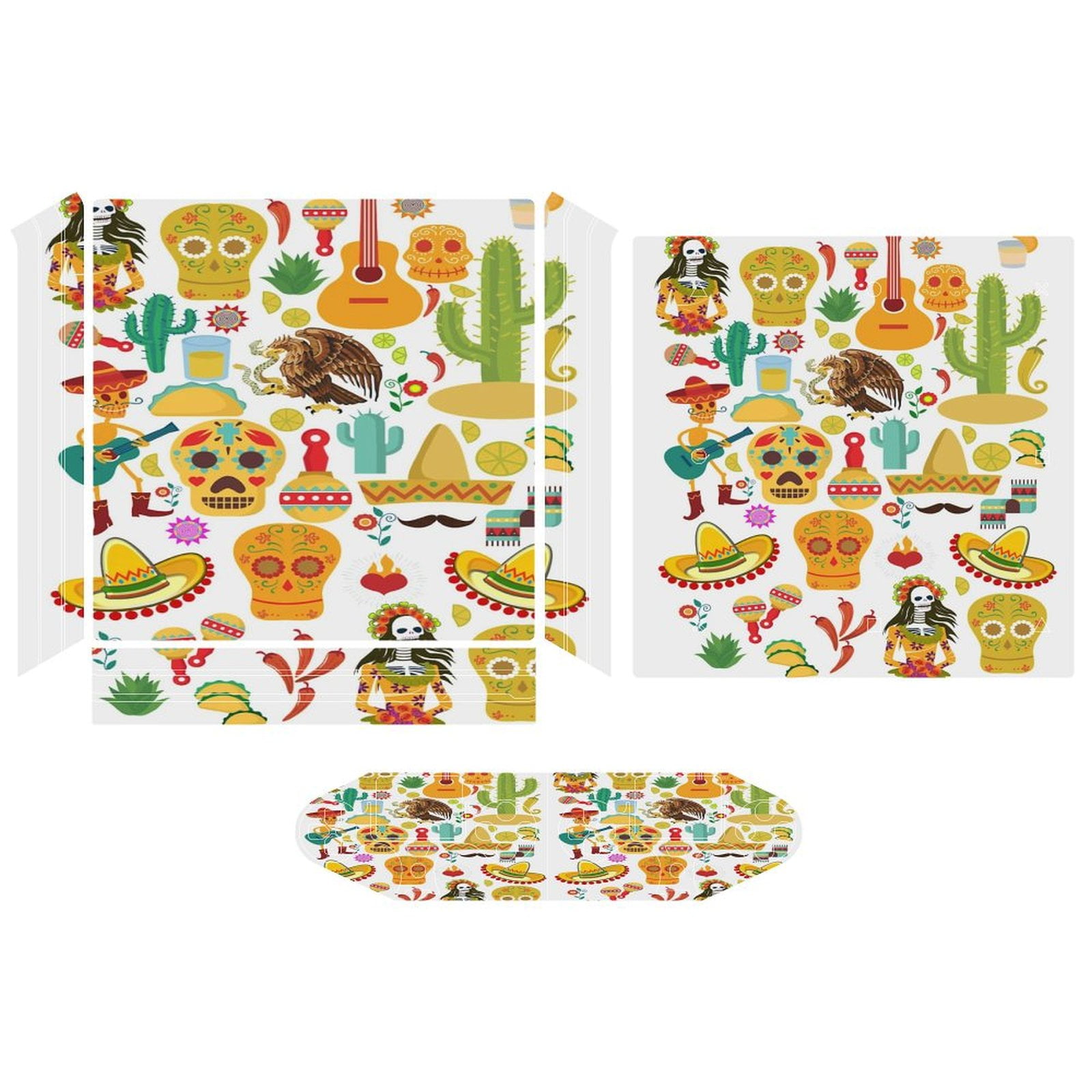 Fiesta Time! Mexican Icons PS4/PS4 Pro/PS4 Slim Skin Sticker For ...