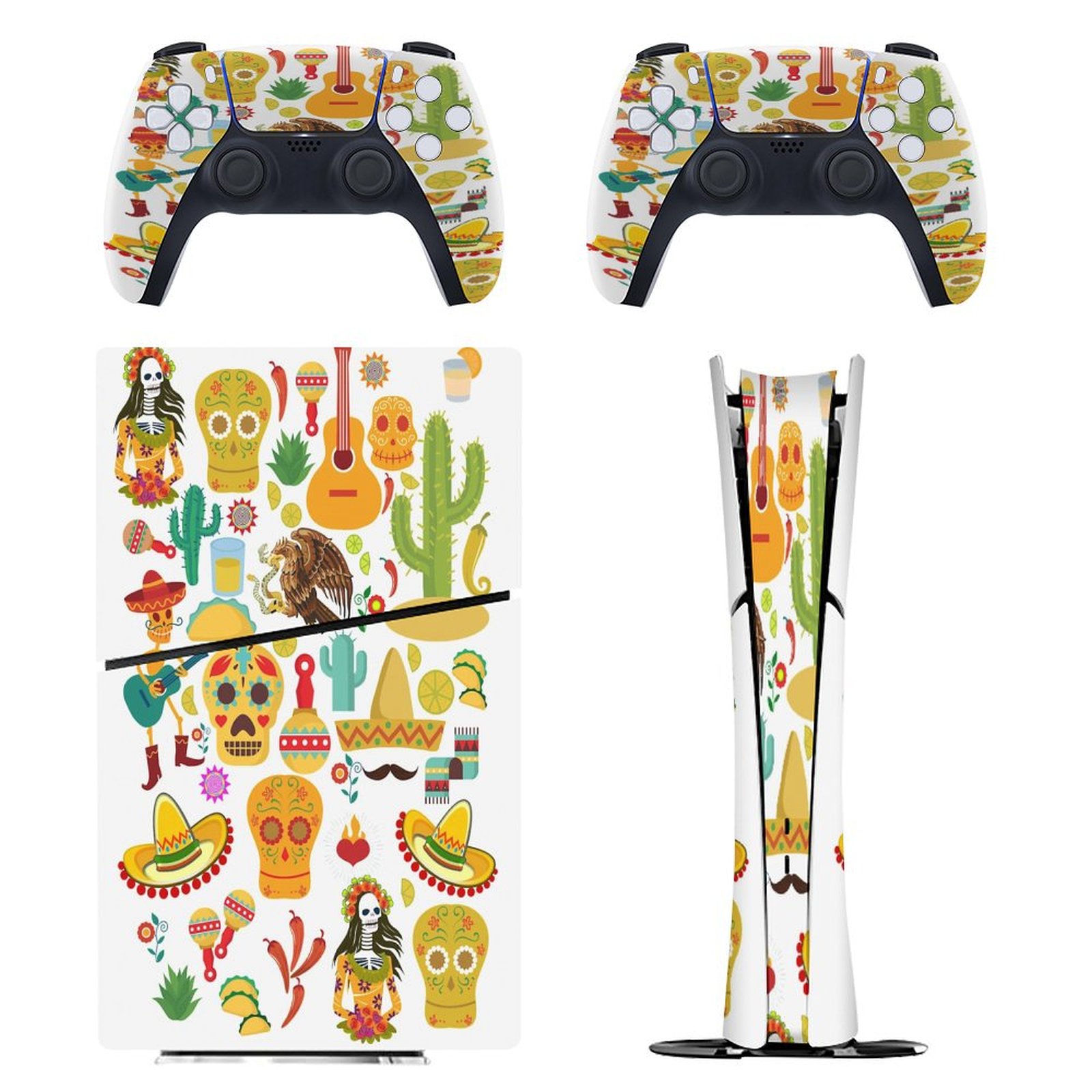 Fiesta Time! Mexican Icons PS5/PS5 Pro/PS5 Slim Digital Disc Skin ...