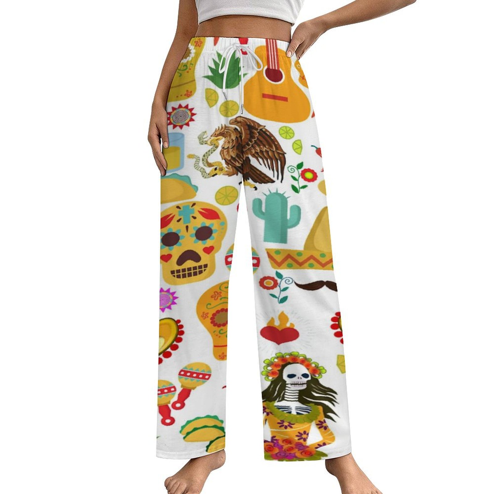 Fiesta Time! Mexican Icons Women's Pajamas Pajama Pants Women's ...