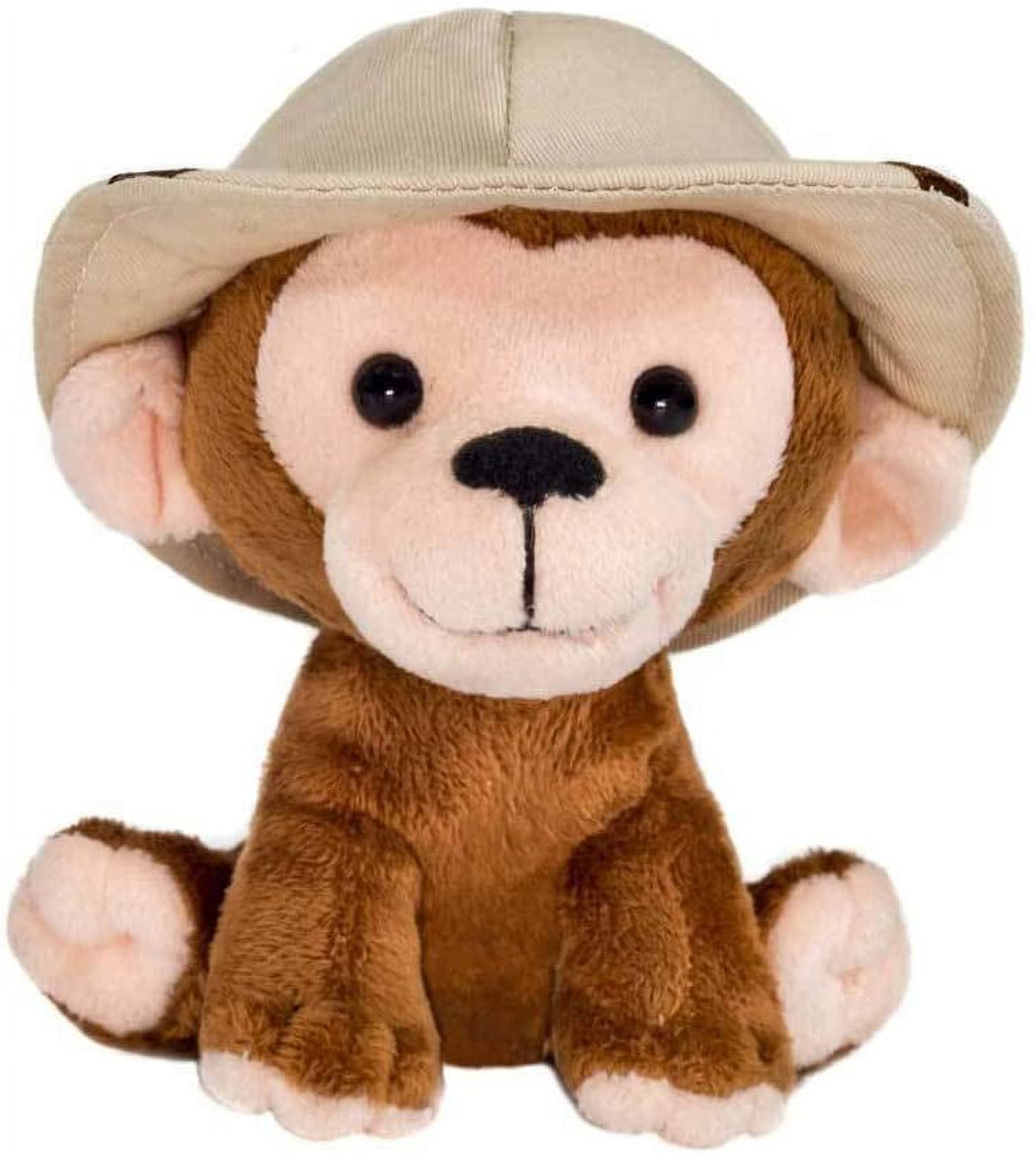 Fiesta Toy Stuffed Animal Safari Friends Toy with Canvas Hat Accessory ...