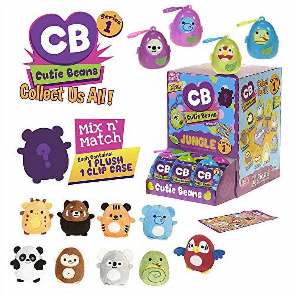 Fiesta Toys Mystery Mini Cutie Beans Jungle Animal Plush Clip On Toys ...