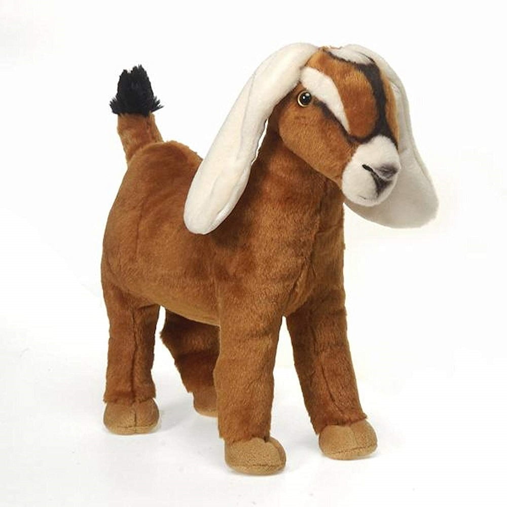 Fiesta Toys Cute Soft Nubian Goat 12'' Plush Animal Pet from My Farm ...