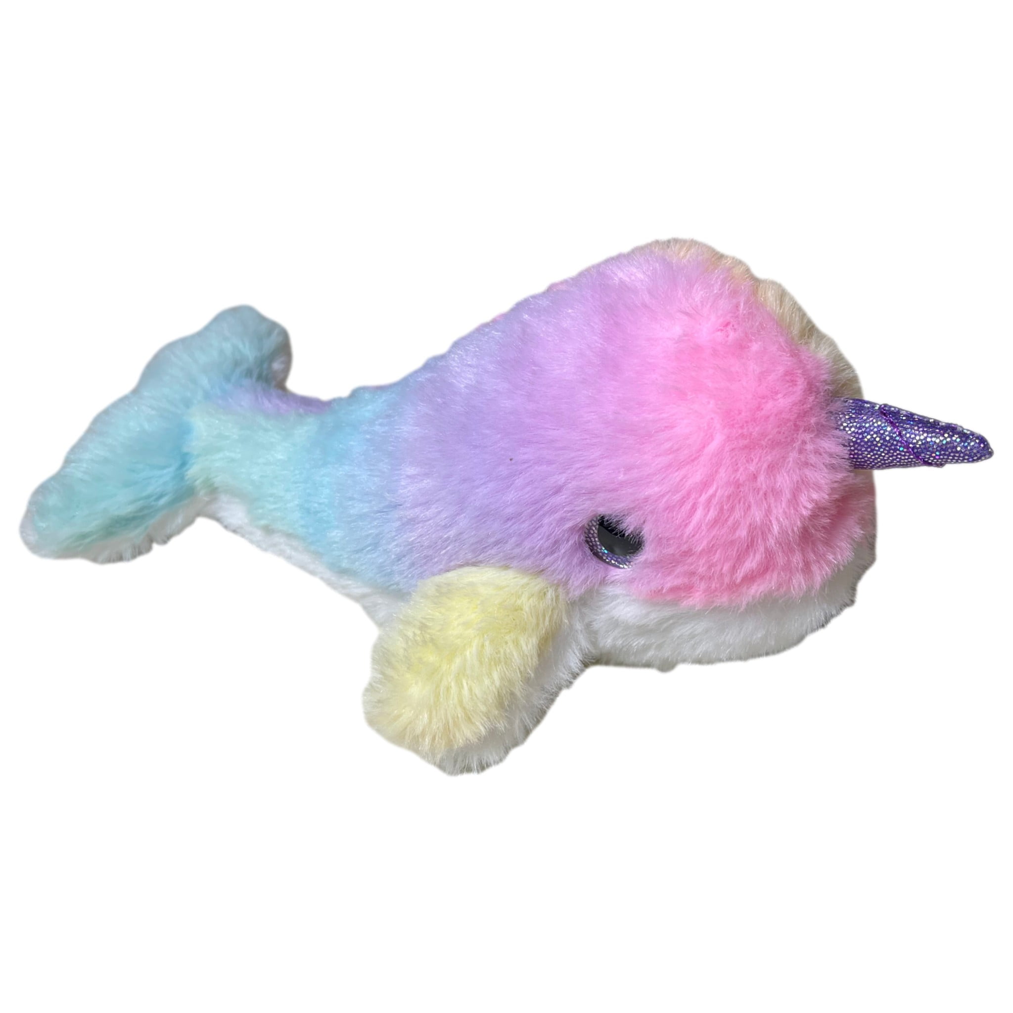 Fiesta Toys Rainbow Sherbet Ultra Plush Narwhal Stuffed Animal 9 inch ...