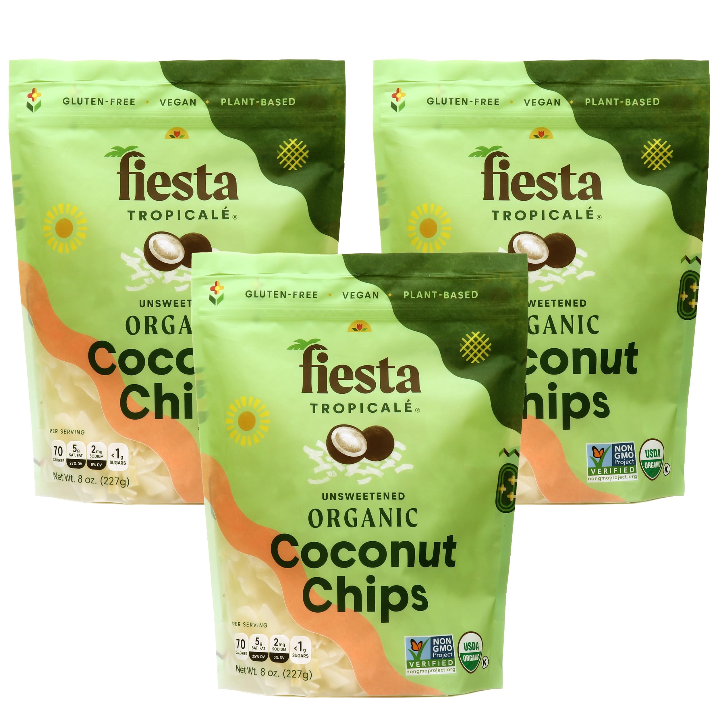 Fiesta Tropicalé Large Coconut OLF24 Flakes, Organic Unsweetened ...