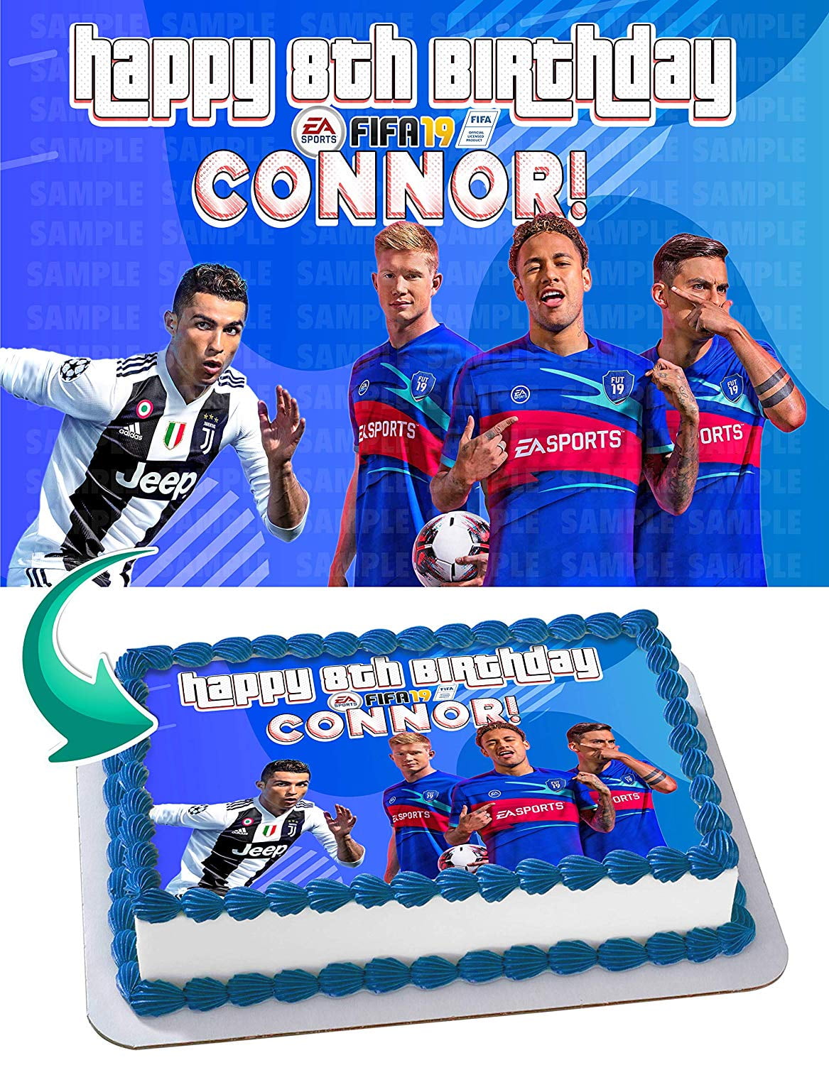 Fifa 2019 Edible Cake Image Topper Personalized Picture 1/4 Sheet (8 ...