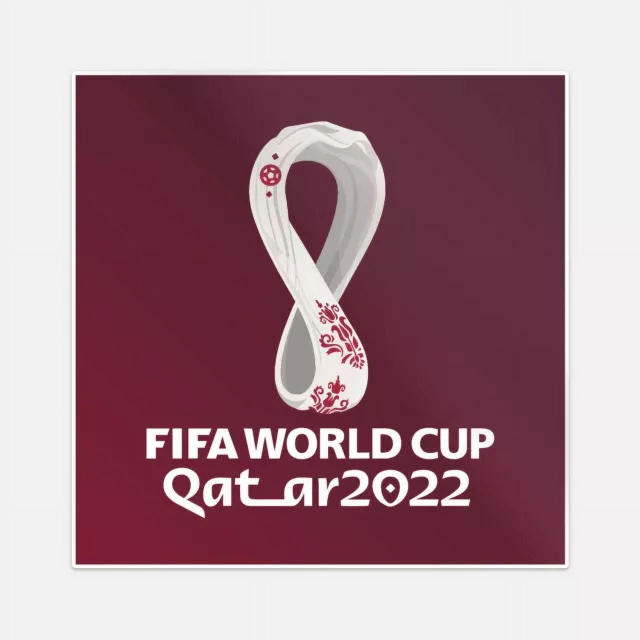 Fifa 2022 World Cup Logo Football Soccer Qatar Sticker Bumper Decal ...