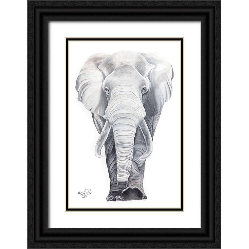 Fifer, Diane 11x14 Black Ornate Wood Framed with Double Matting Museum ...