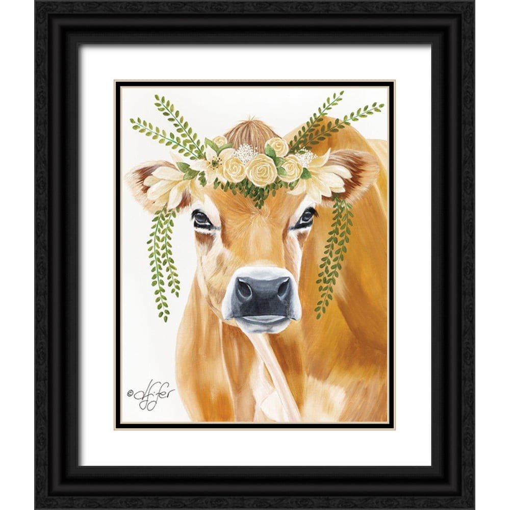 Fifer, Diane 15x18 Black Ornate Wood Framed with Double Matting Museum ...