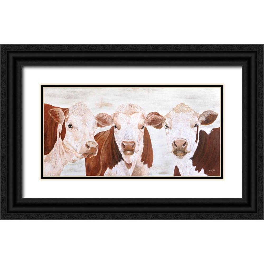 Fifer, Diane 18x11 Black Ornate Wood Framed with Double Matting Museum ...