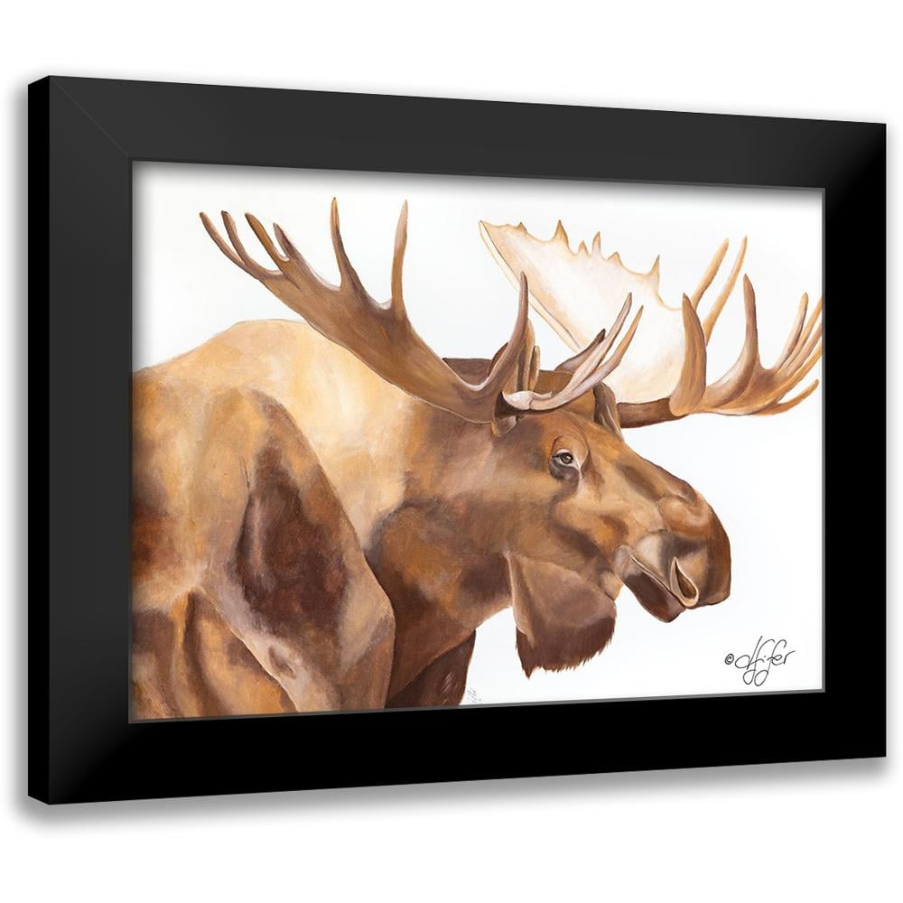 Fifer, Diane 18x14 Black Modern Framed Museum Art Print Titled - Moose ...