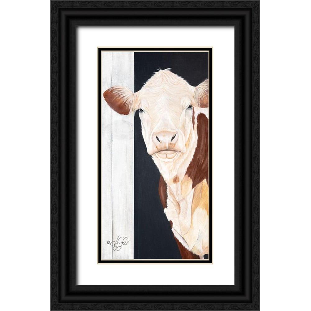 Fifer, Diane 18x32 Black Ornate Wood Framed with Double Matting Museum ...