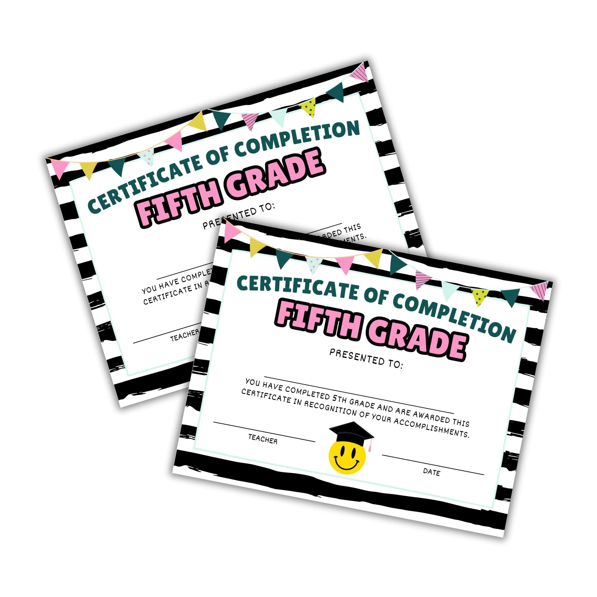 5th Grade Completion Certificate Printable School End Of Year Leavers