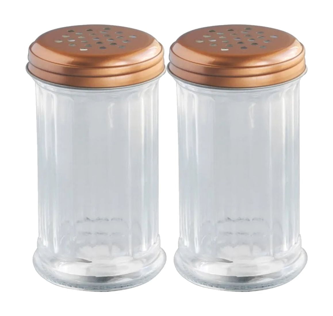 Fifth Ave Kraft 12 oz Glass Cheese Shaker with Extra Large 1/4-inch ...