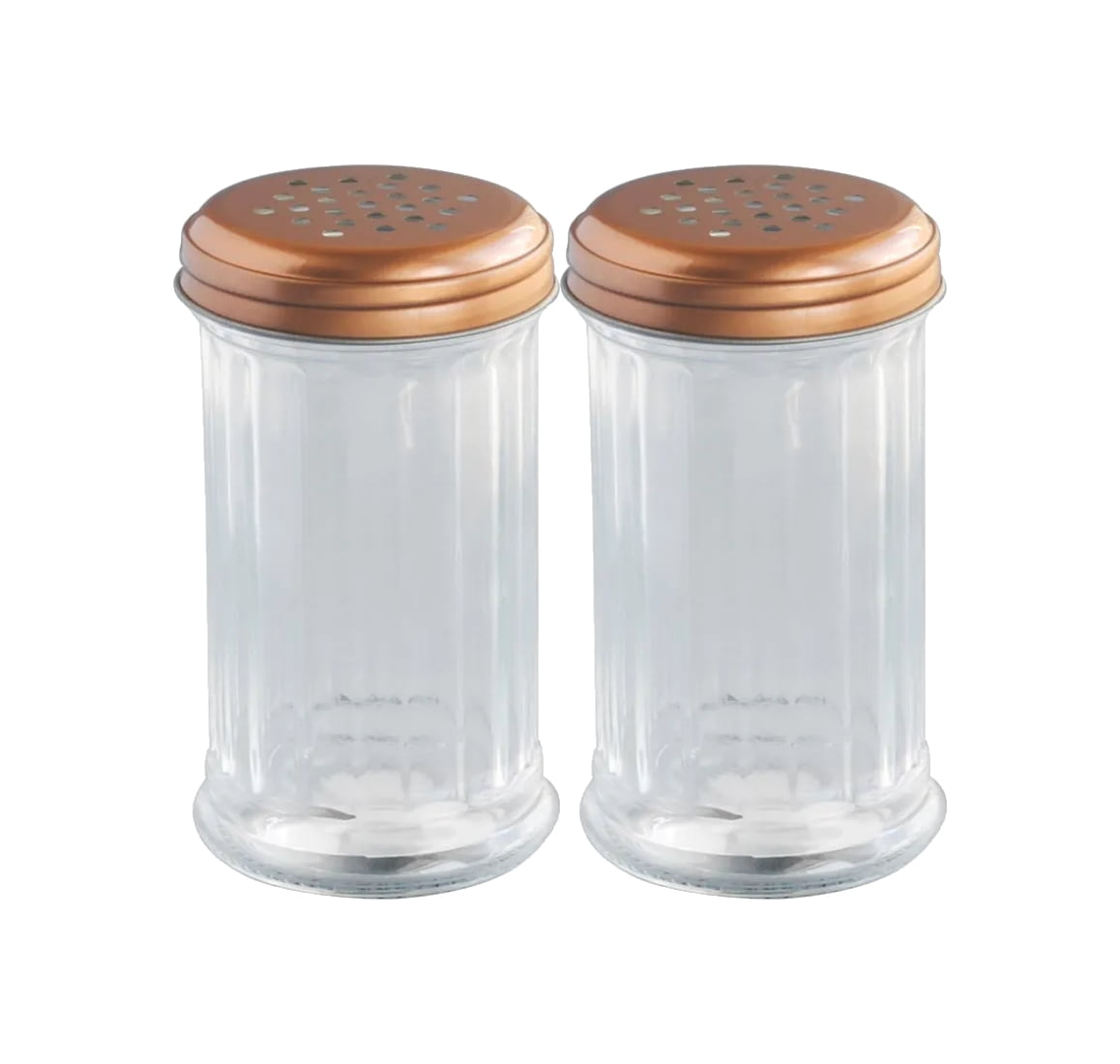 Fifth Ave Kraft 12 oz Glass Cheese Shaker with Extra Large 1/4-inch ...