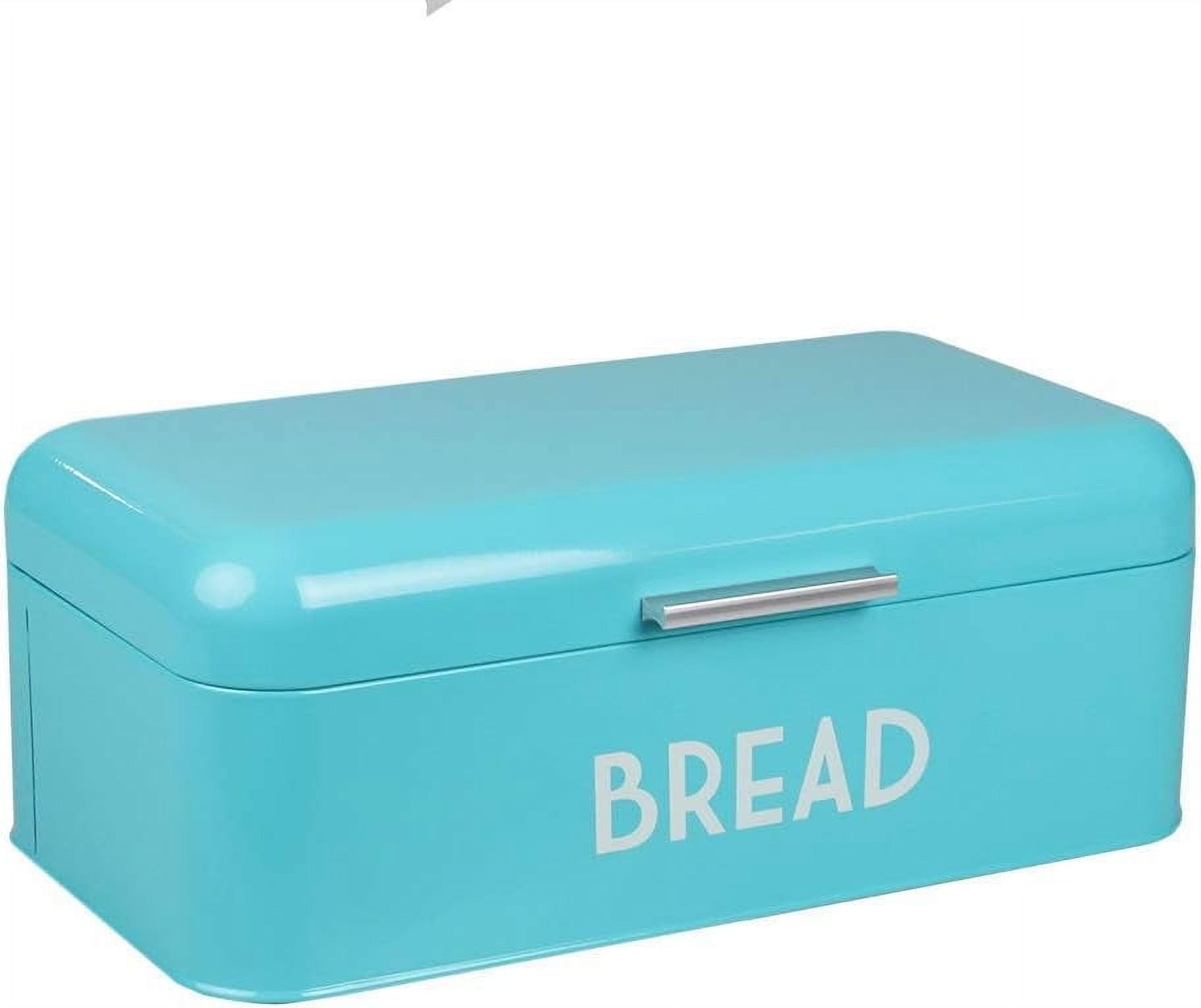 Fifth Ave Kraft Bread Box For Kitchen Countertop, Metal, Vented With ...