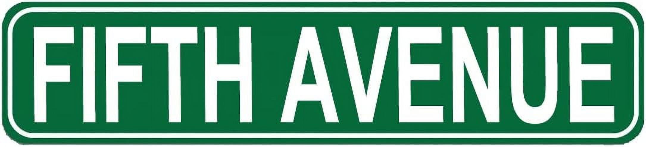 Fifth Avenue Street Sign Quality Metal Sign Fifth Avenue Sign Novelty ...