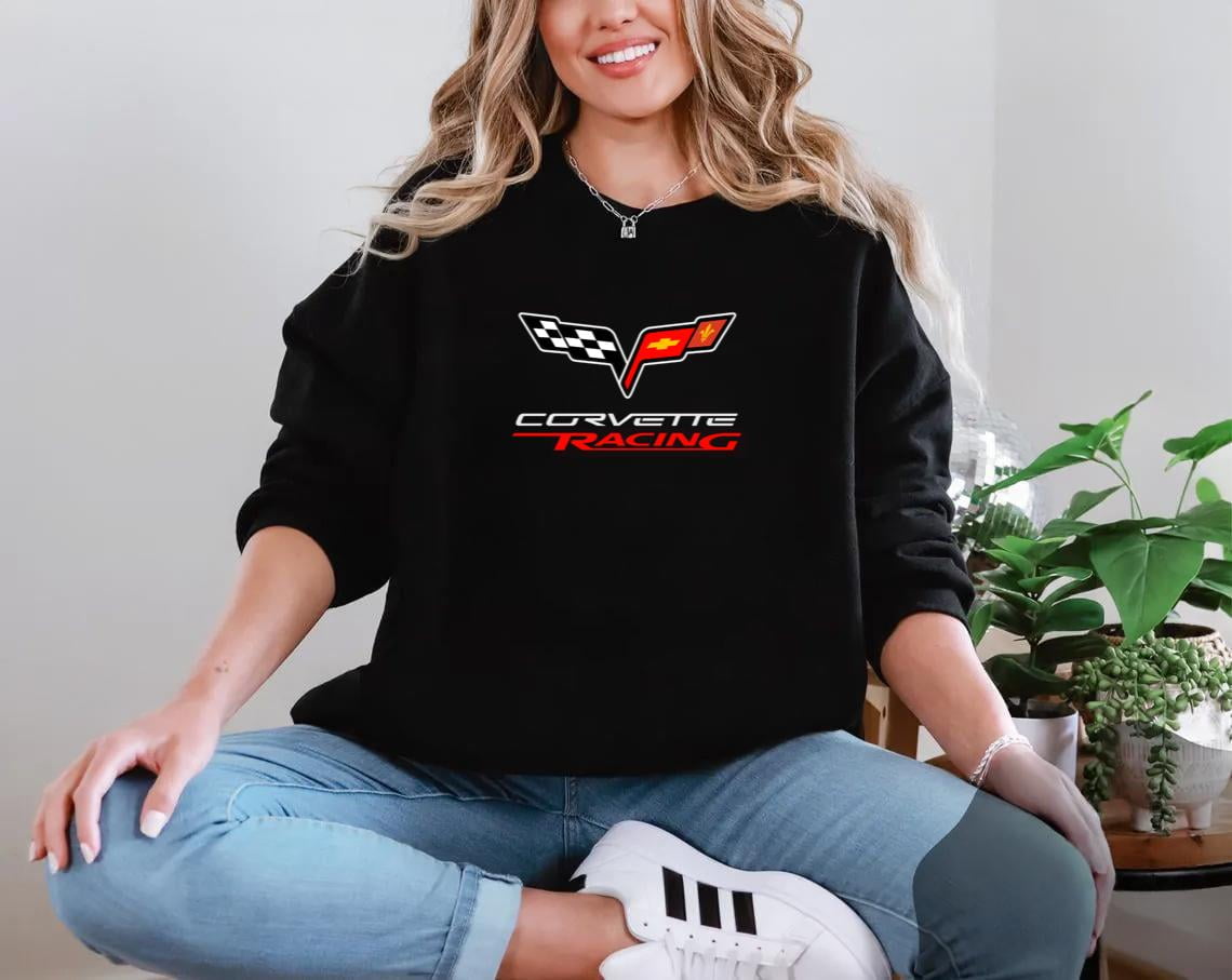 Fifth Gen Corvette Sweatshirt with Retro Sports Car Power Style, for ...