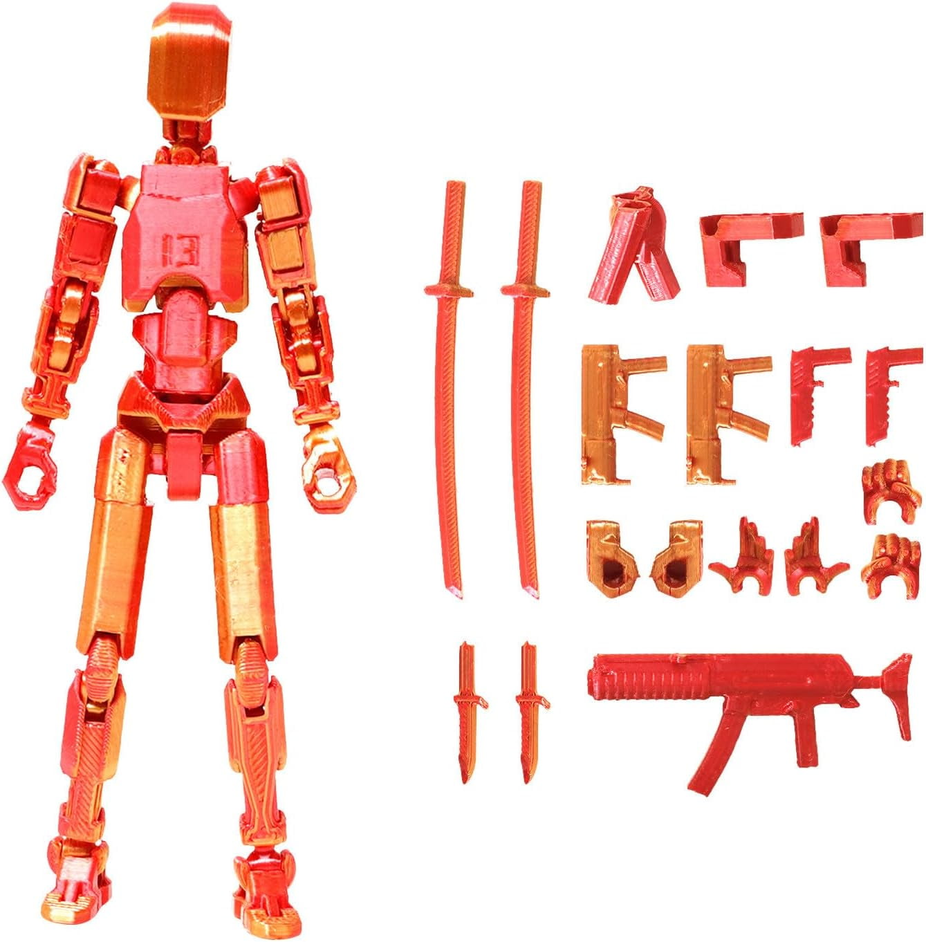 Fifth Generation T13 Action Figure 1 Pack, 3D Printed Human Body Model ...