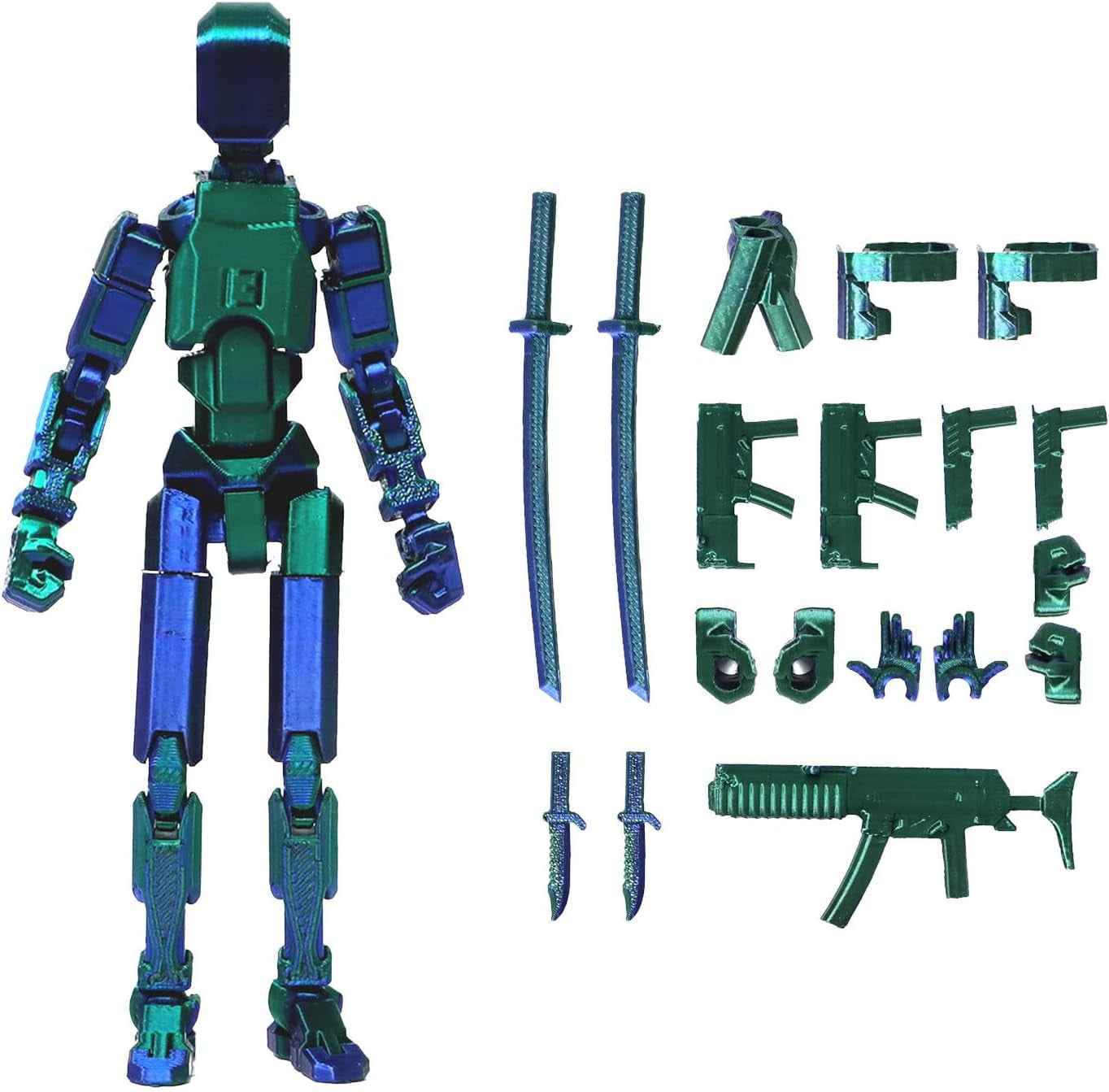 Fifth Generation T13 Action Figure 1 Pack 3d Printed Human Body Model