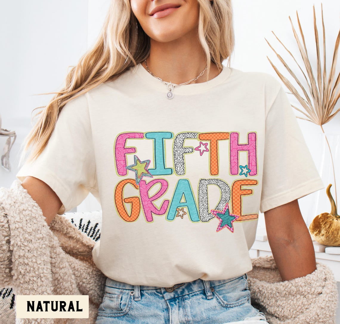 Fifth Grade 5th Grade Teacher Team Shirts, Cute Back to School Tee ...