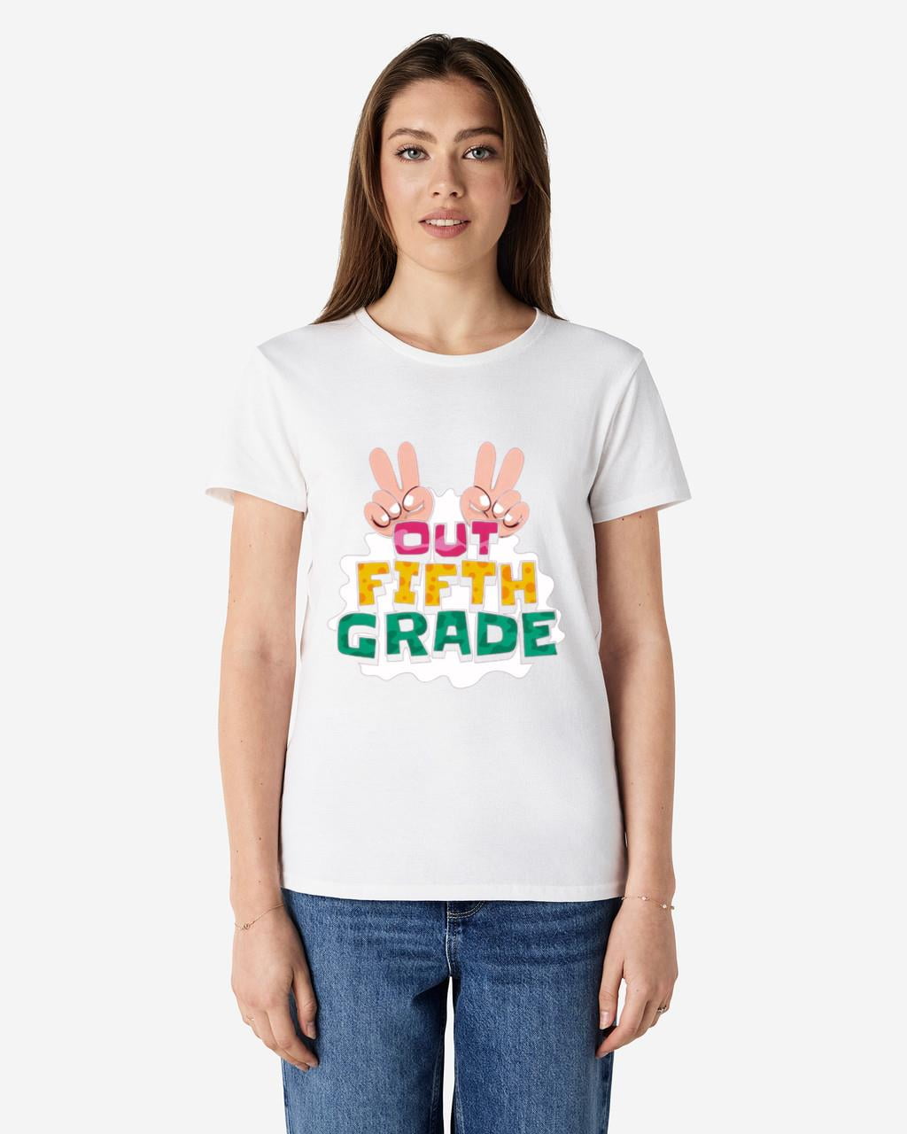 Fifth Grade Graduation Cartoon T-Shirt – Fun Design for Graduates ...