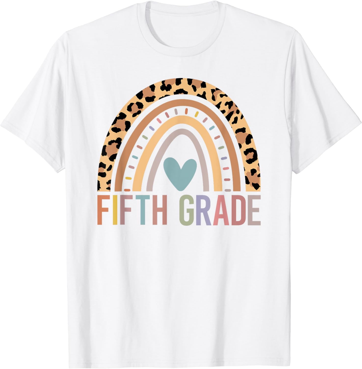 Fifth Grade Rainbow Girls Boys Teacher Team 5th Grade Squad T-Shirt ...