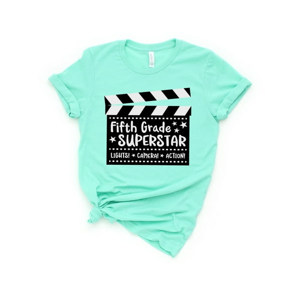 Fifth Grade Superstar Lights Shirts,Teach Love Inspire,Back To School ...