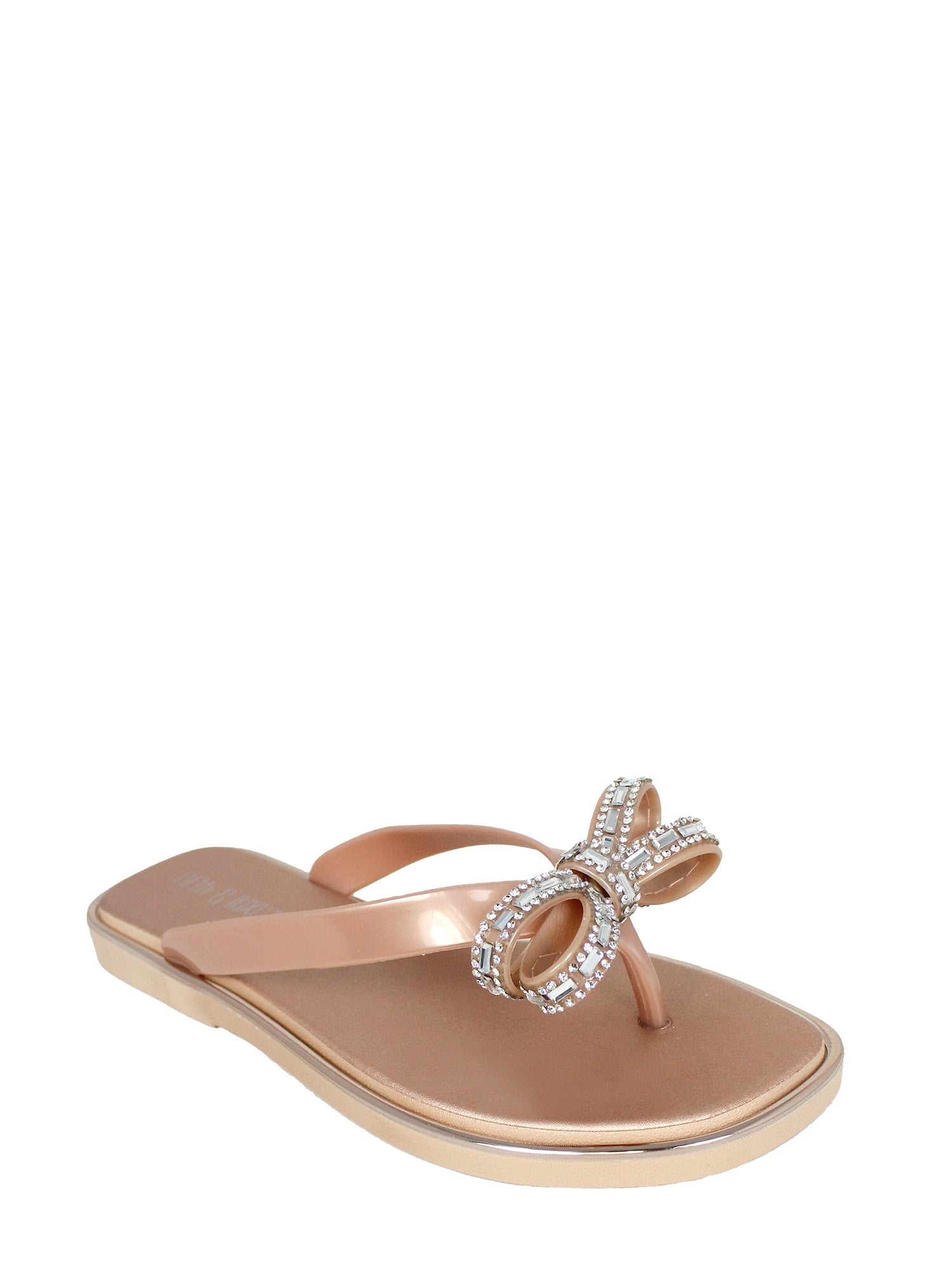 Fifth & Luxe Women's Rhinestone Bow Flat Thong Sandals, Sizes 5/6-11 ... Fifth & Luxe Women's Rhinestone Bow Flat Thong Sandals, Sizes 5/6-11 ...