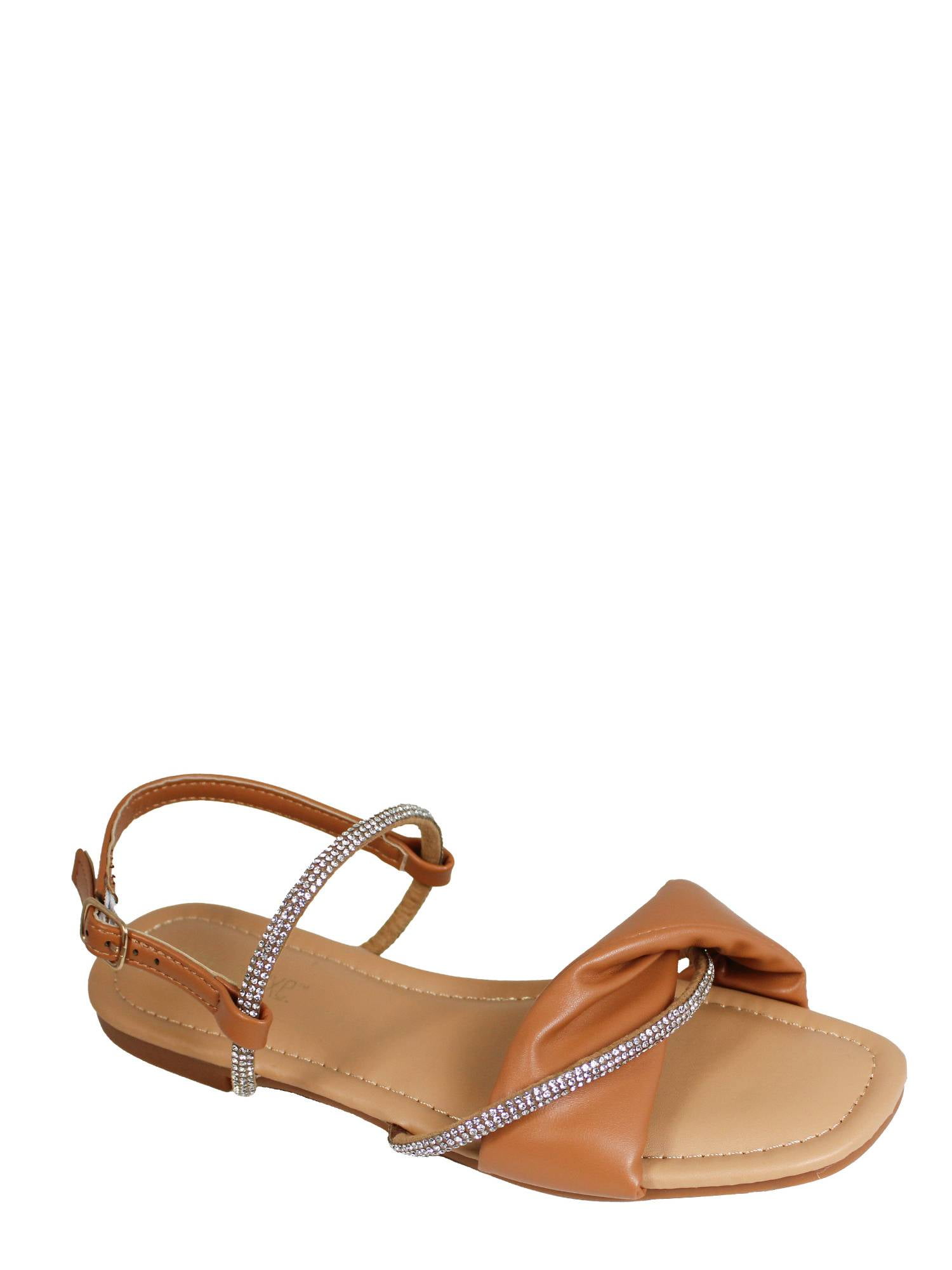 Fifth & Luxe Women's Rhinestone Twist Flat Sandals, Sizes 6-11 ... Fifth & Luxe Women's Rhinestone Twist Flat Sandals, Sizes 6-11 ...