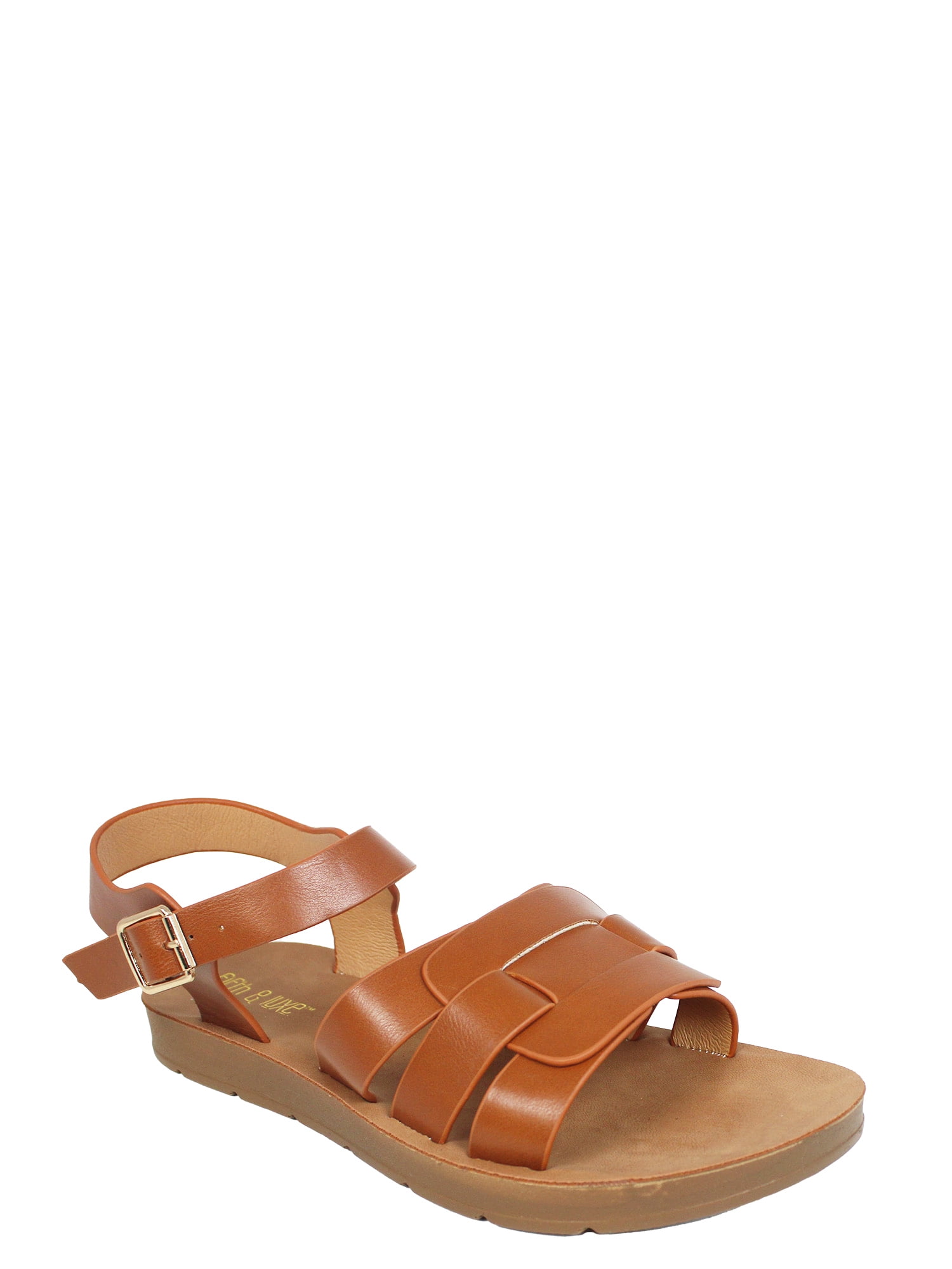 Fifth & Luxe Women’s Woven Comfort Flat Sandals, Sizes 6-11 - Walmart.com