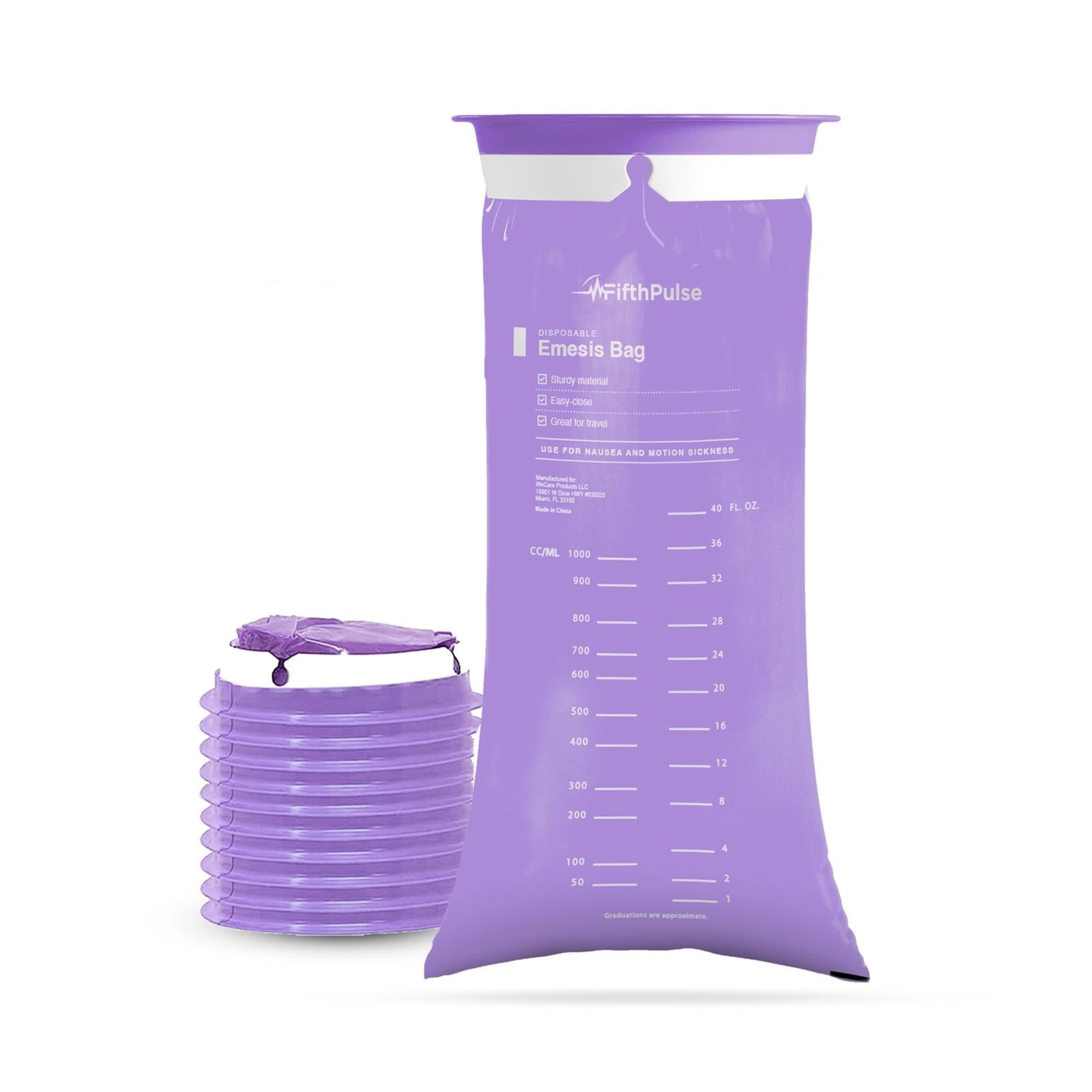 FifthPulse Emesis Bags - Disposable Medical Grade, Leak Resistant ...