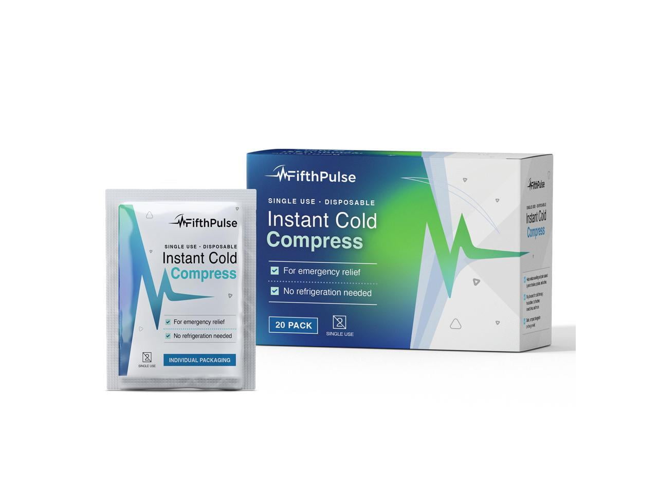 FifthPulse Instant Cold Pack, Instant Relief, Disposable Single Use ...