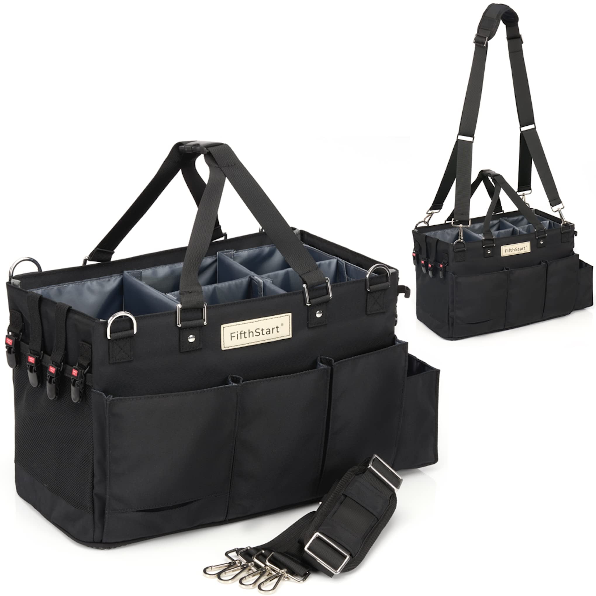 FifthStart Multi-Use Cleaning Caddy with Waist and Shoulder Strap ...