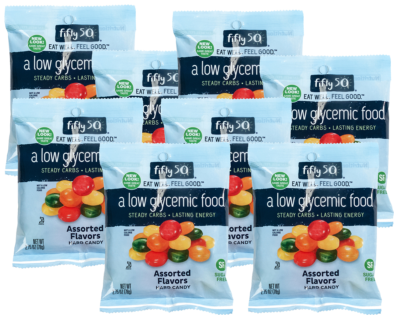 Fifty 50 Foods Hard Candy, Assorted Fruit, 2.75 Ounce Packages (Pack of ...