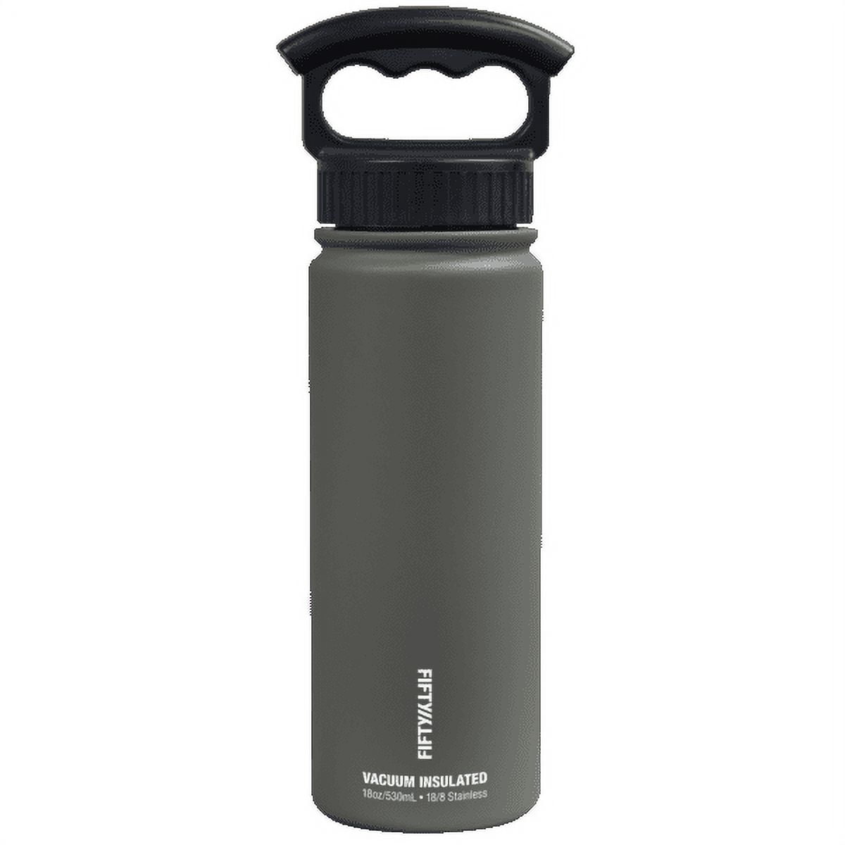 Fifty/Fifty 18oz Bottle with Wide Mouth 3 Finger Lid - Walmart.com