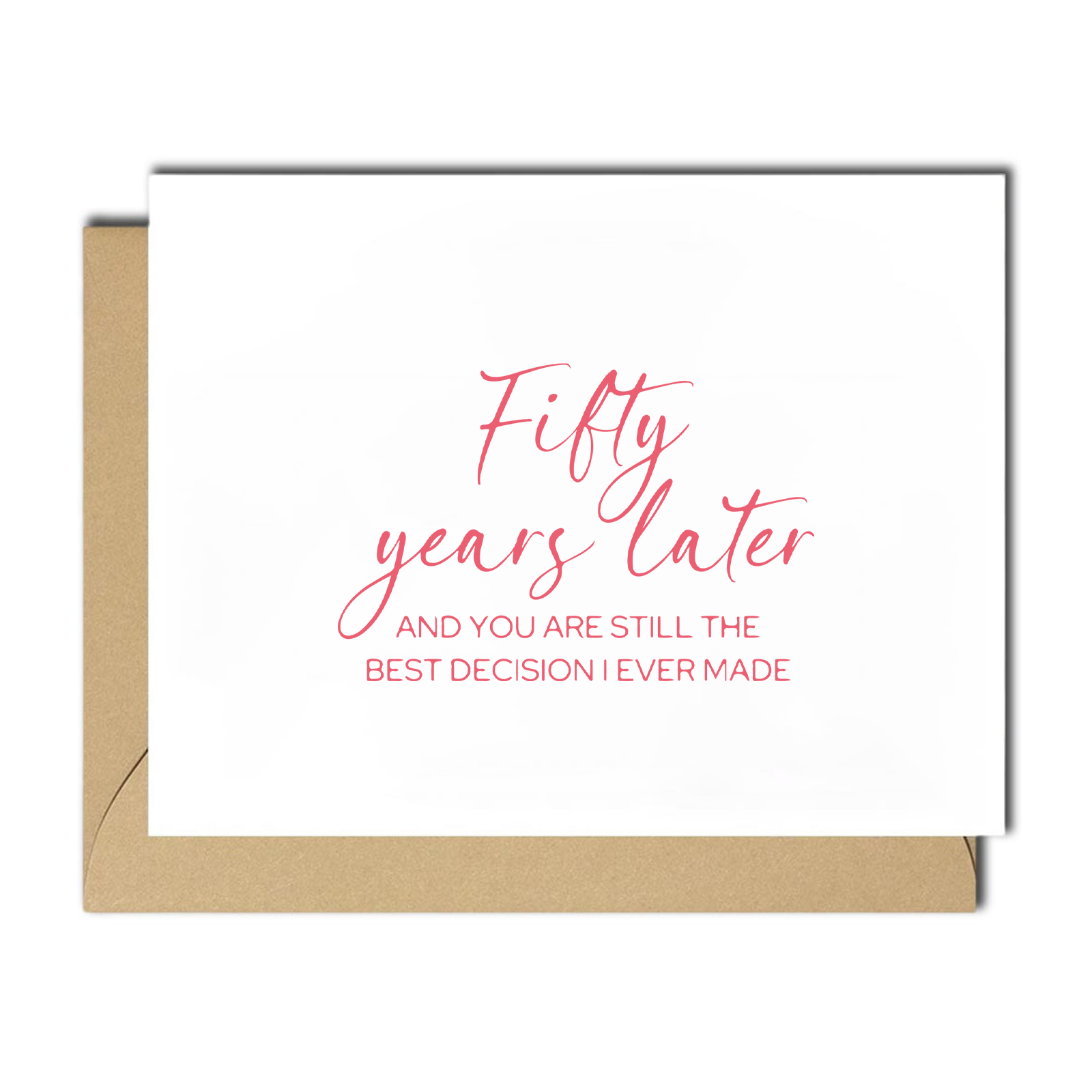 Fifty Years Later Anniversary Card – Heartfelt Message for Spouse or ...