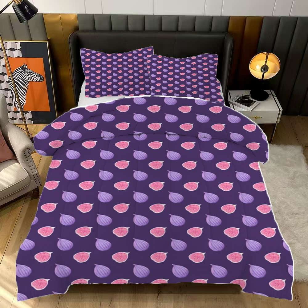 Fig Fruit Comforter Set King Size Bedding Set For Travl Bedroom Decor ...