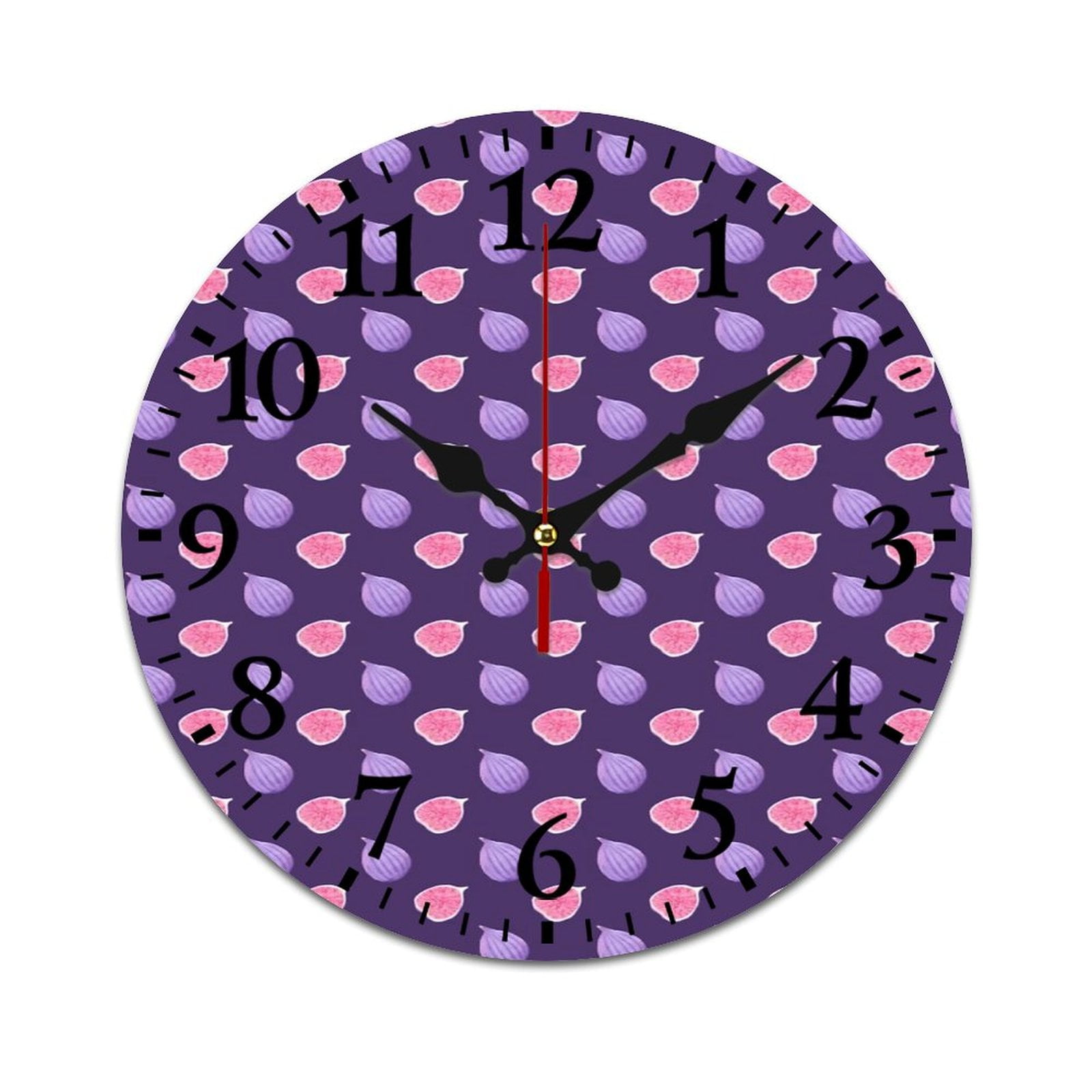 Fig Fruit Wall Clock Modern Design Clocks Wall Hanging Home Office ...