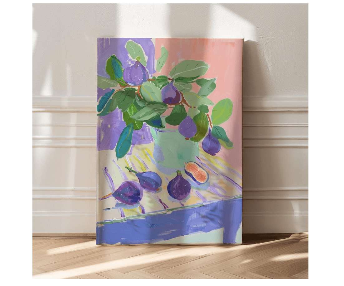 Fig Still Life Art Print: Modern Kitchen Decor - Walmart.com