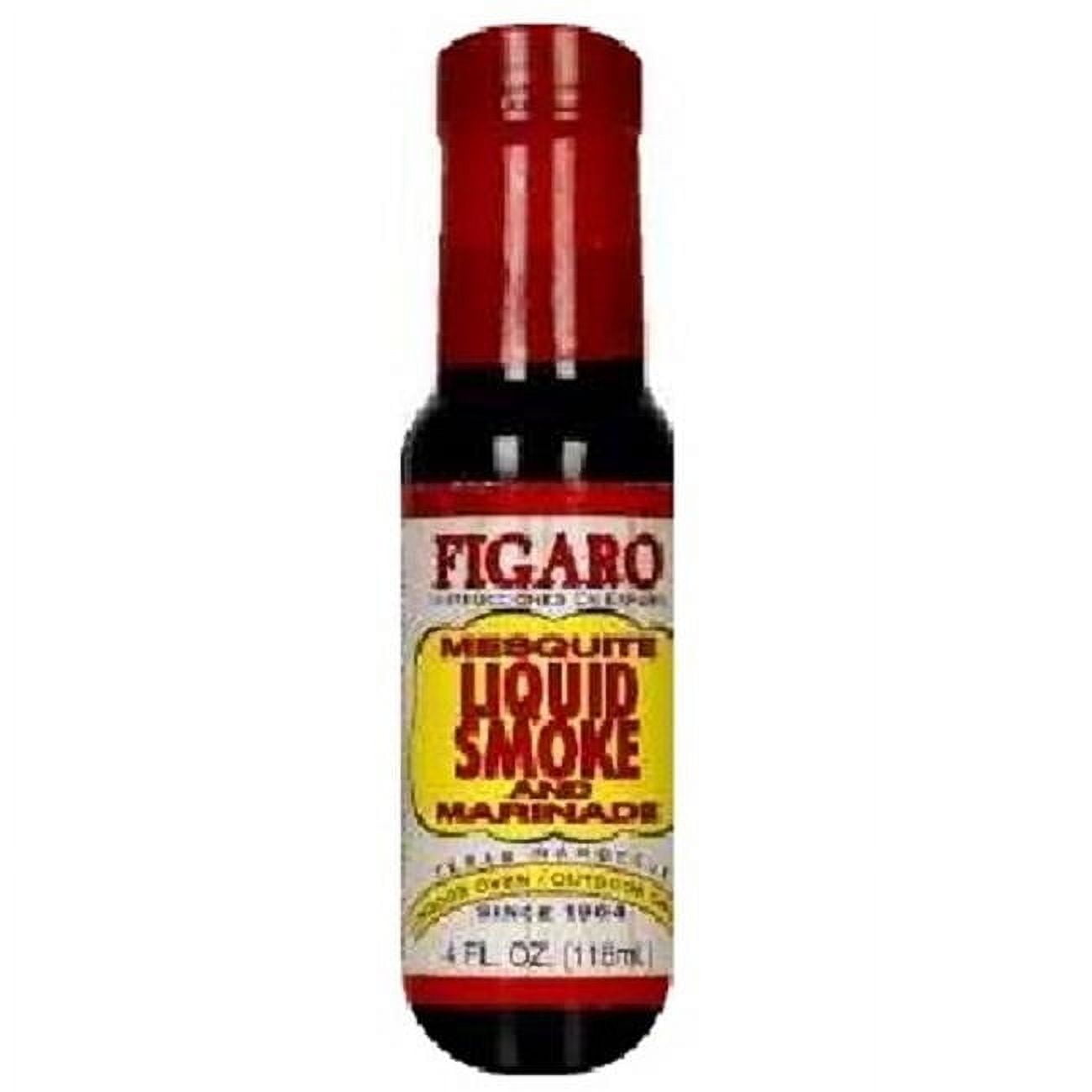 Figaro Mesquite Liquid Smoke and Grilled Marinade, 4 fl oz Bottle for ...