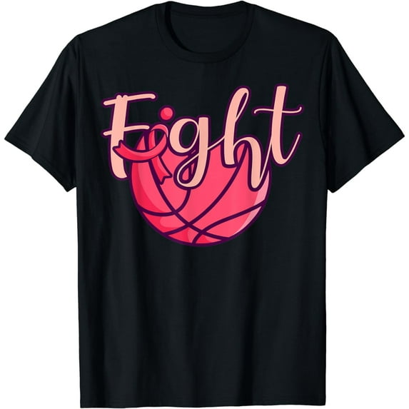 Fight Breast Cancer Basketball Player Ball Mammogram Patient T-Shirt ...