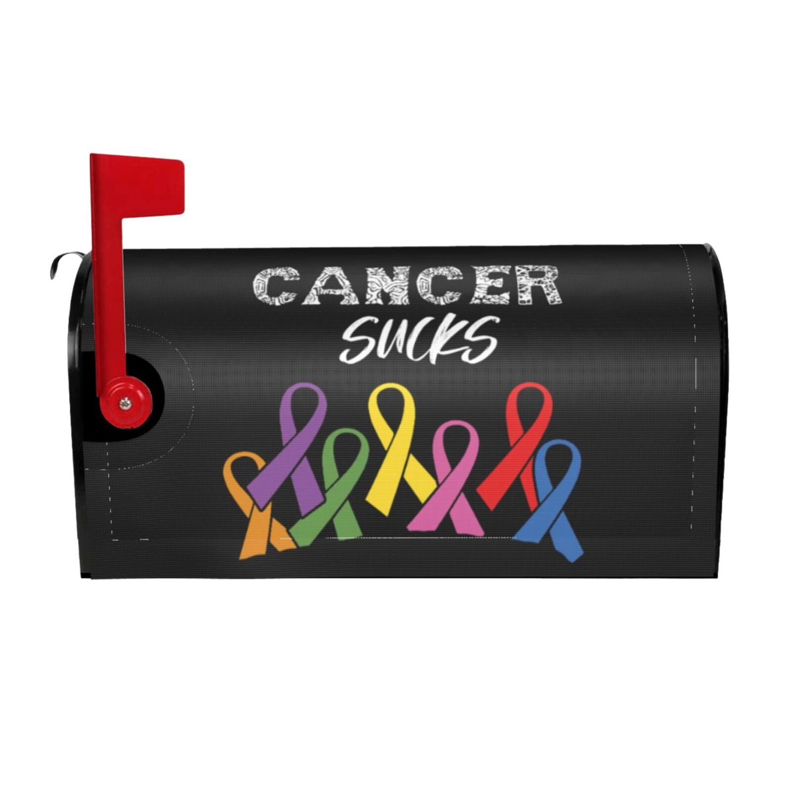 Fight Cancer In All Color Fight Cancer Awareness Ribbons Mailbox ...