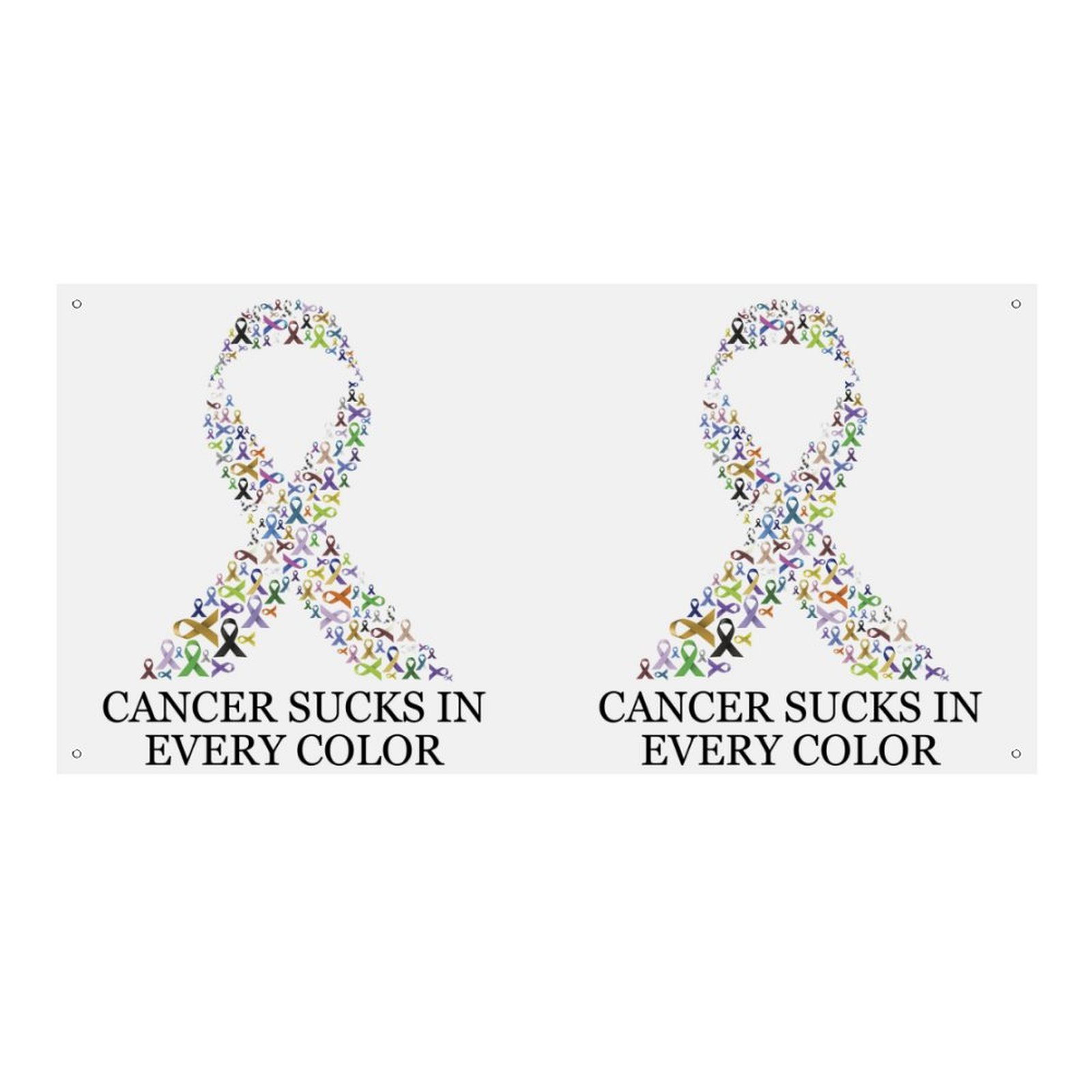 Fight Cancer In All Color Fight Cancer Awareness Ribbons Banners Flag ...
