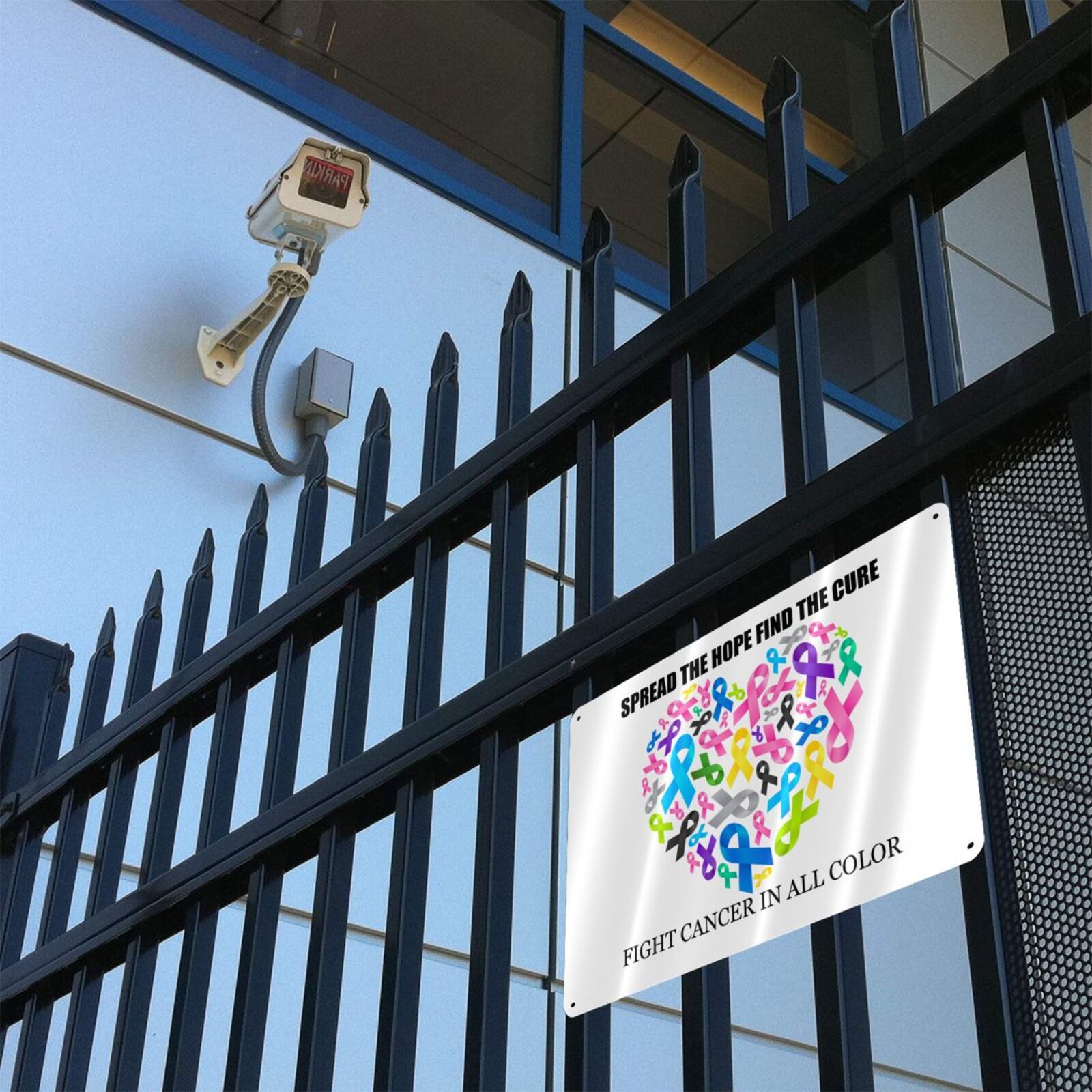 Fight Cancer In All Color Fight Cancer Awareness Ribbons Sign 12x8in ...