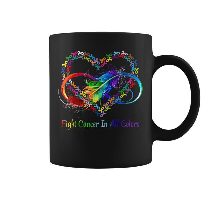 Fight Cancer In All Color Fight Cancer Feather Ribbons V2 Co - Walmart.com