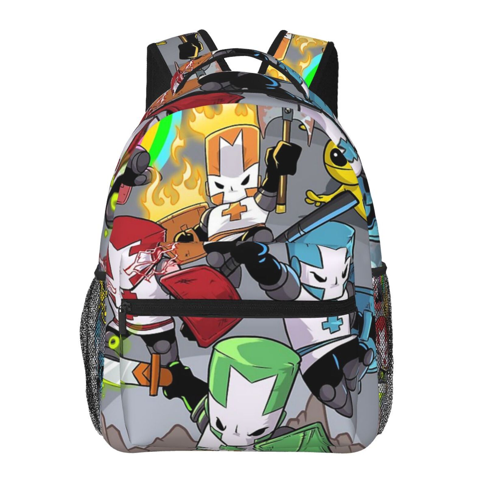 Fight Castle Crashers Adjustable Laptop Backpack School Student Book ...