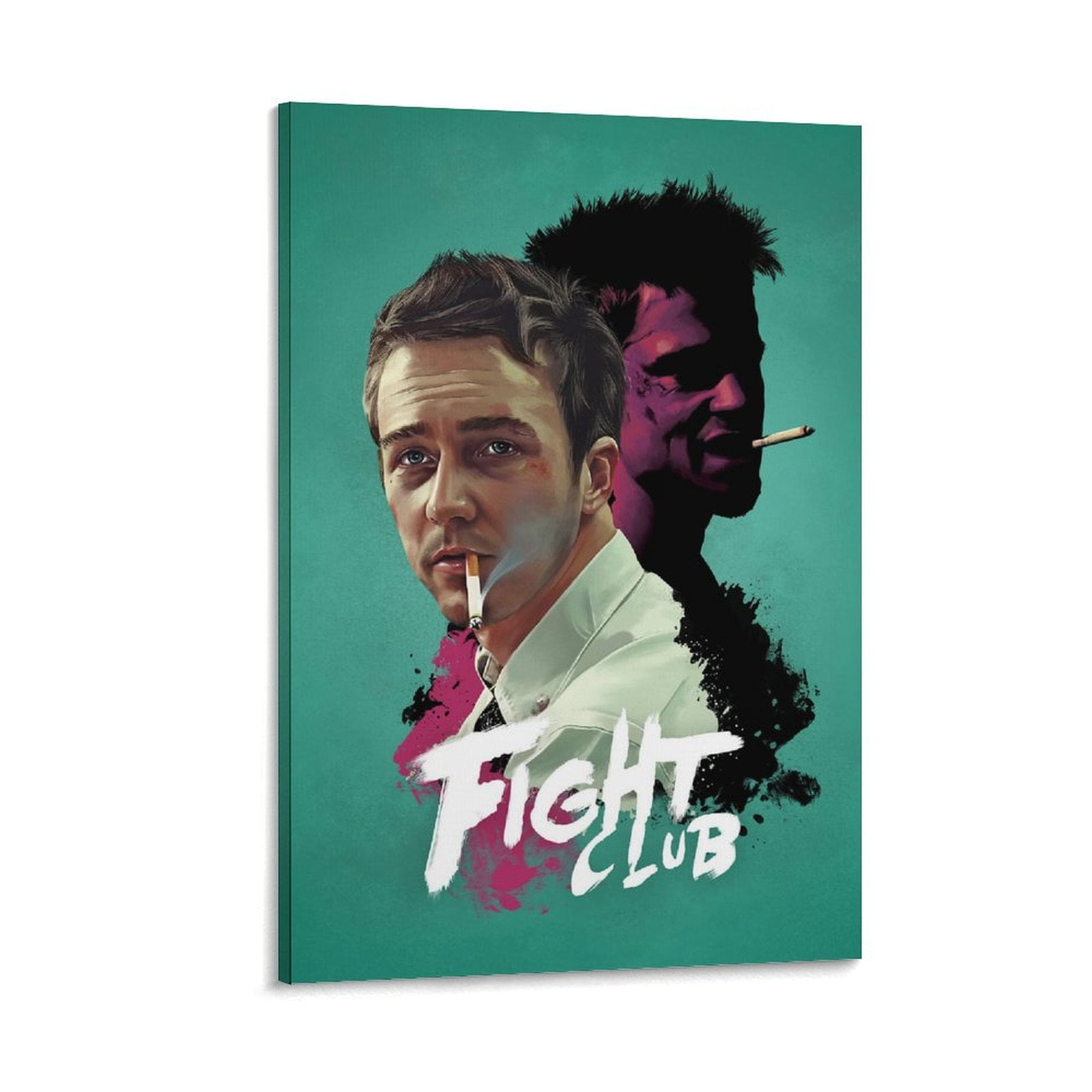 Fight Club Brad Pitt(11)Classic Movie Poster Painting On Canvas Wall ...