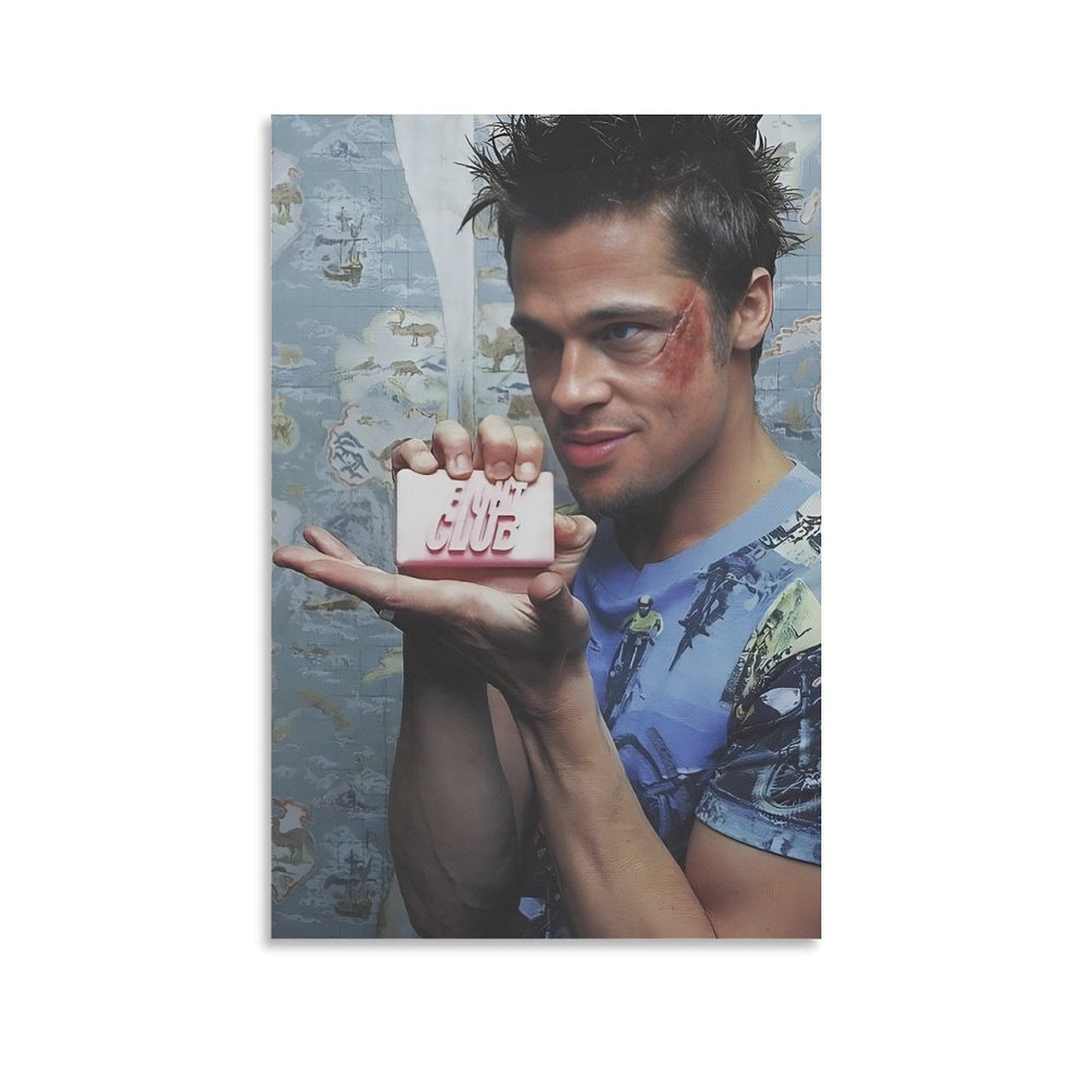Fight Club Brad Pitt(2)Classic Movie Poster Posters Art Print Wall ...